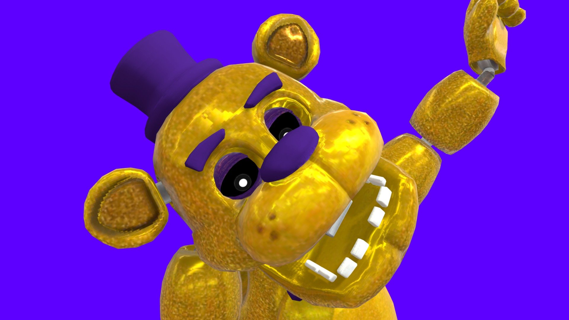 Fredbear (CUSTOM) (FNaF AR) (Animations) - Download Free 3D model by ...
