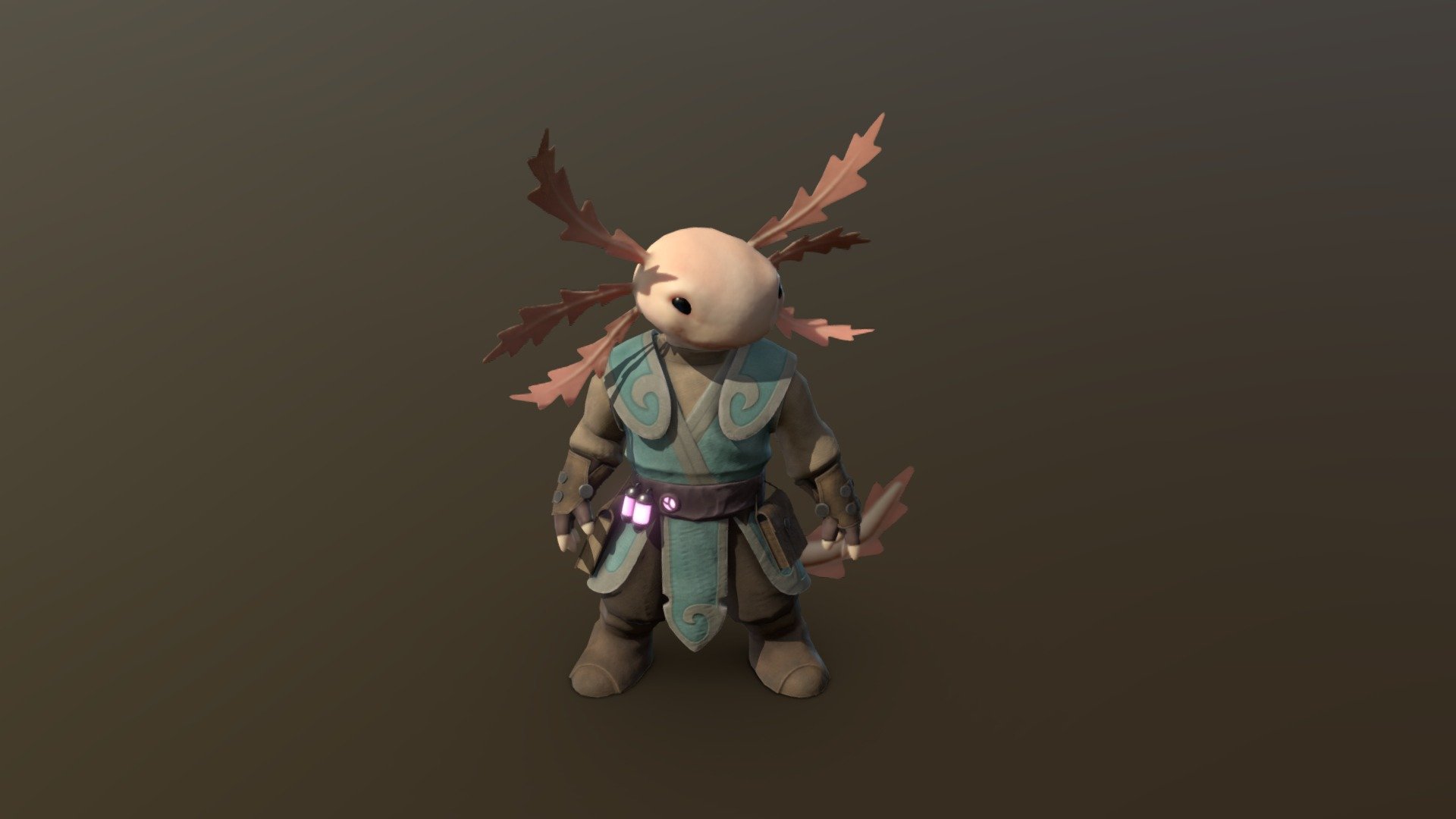 Axolotl Character - Download Free 3D model by EwanHoad [a9349d4 ...