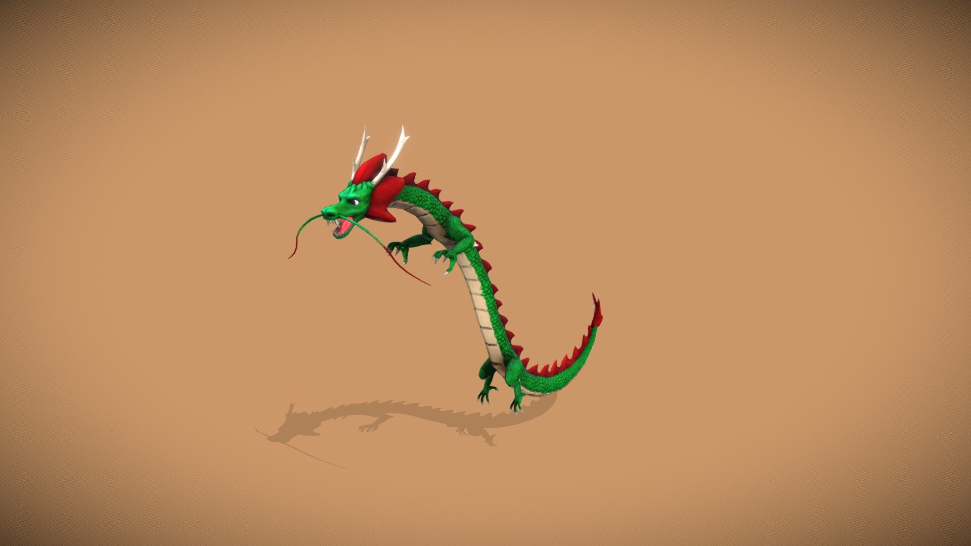 Stylized Chinese Dragon - Ready to Use - Buy Royalty Free 3D model by ...