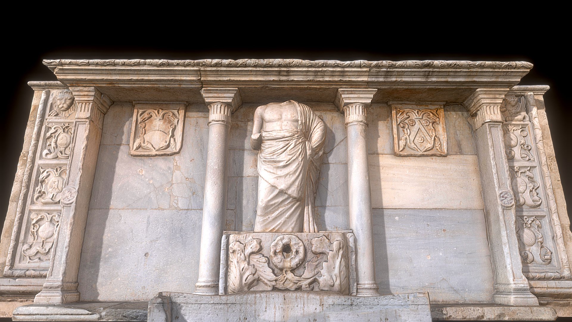 Roman fountain - Heraklion, Crete - 3D model by 3Dystopia (@Dystopia ...