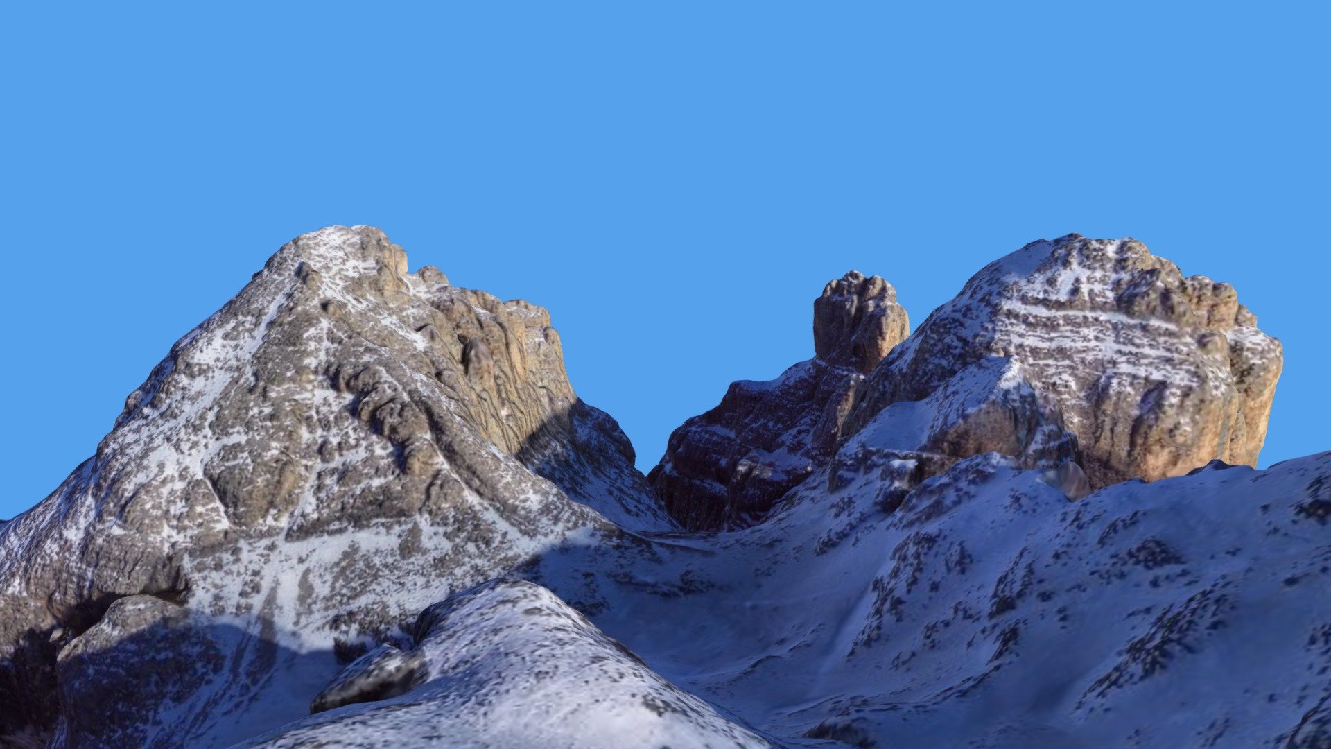 Bec de Mesdi, Dent Mesdi; Cima Pisciadú - 3D model by SantiaGoCu ...