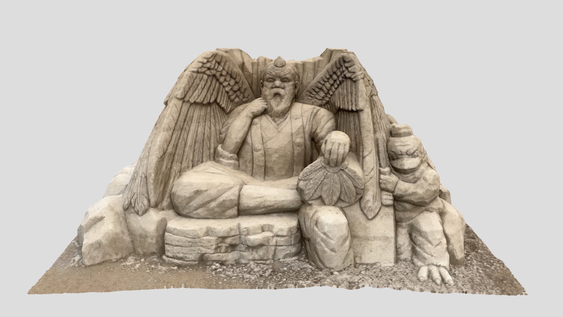 Tengu - Sand Sculpture - 3D model by Ryosuke Arakawa (@ryoarkw ...