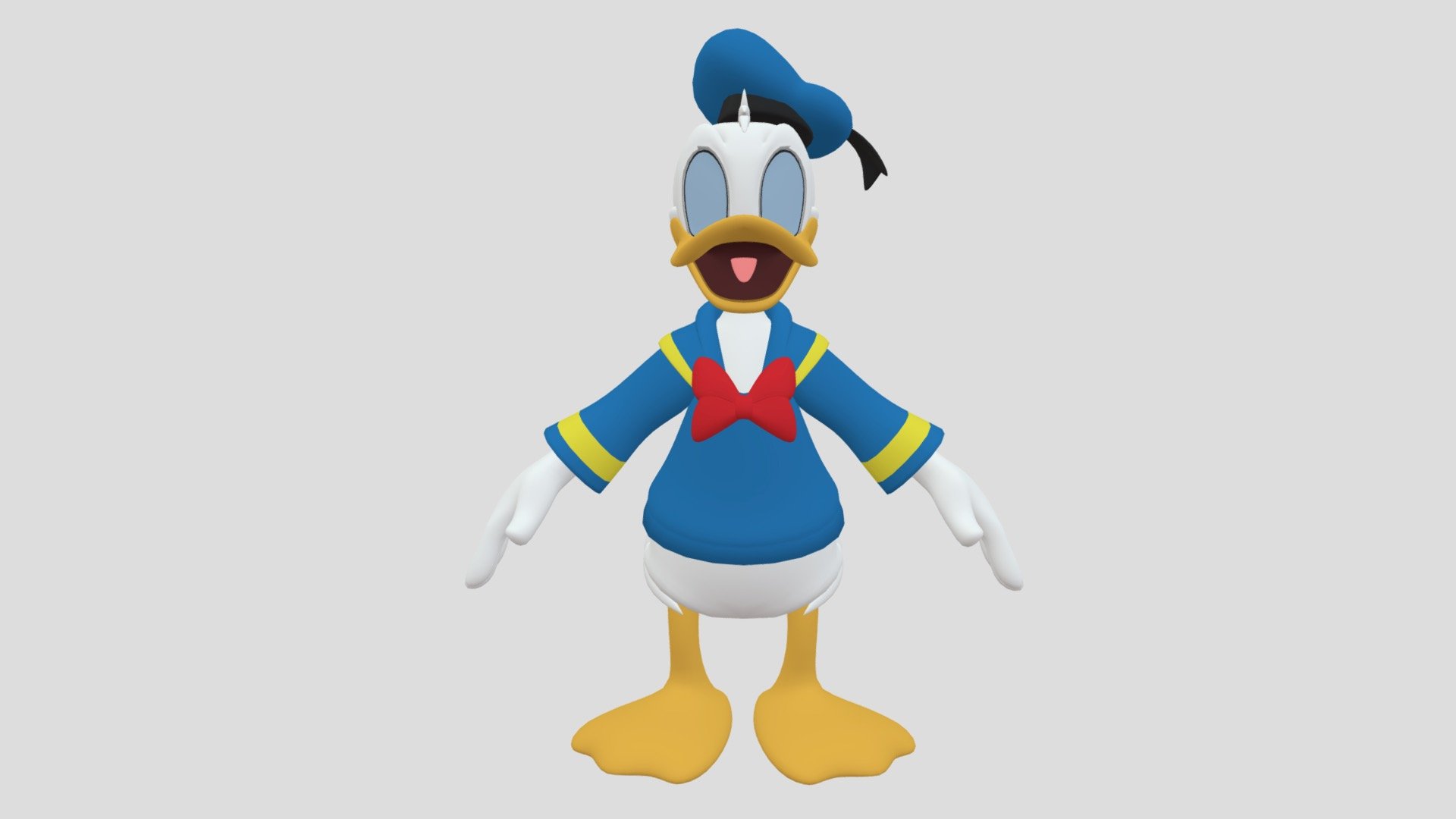 Mickey And Friends - Donald Duck - Download Free 3D model by SMF ...