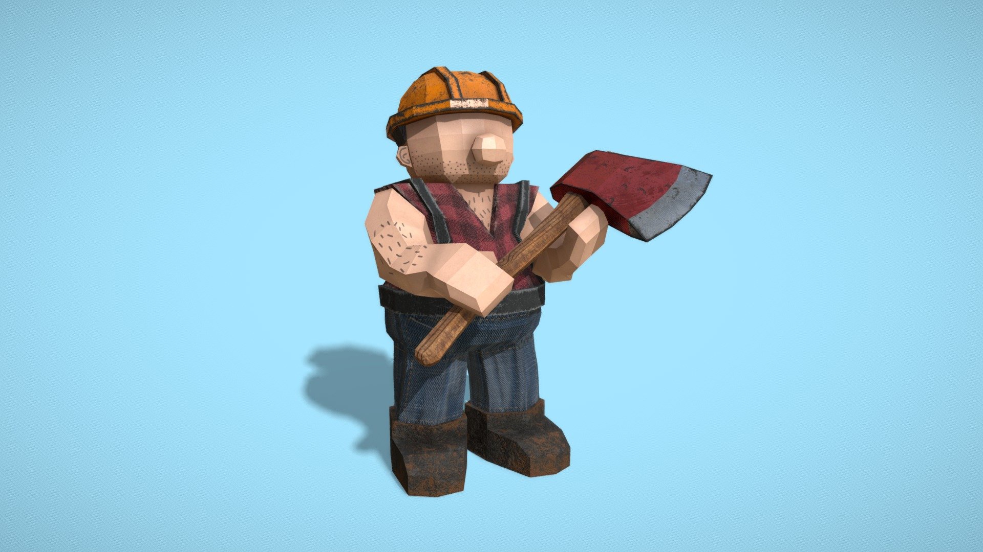 Low Poly Lumberjack - Download Free 3D model by Daz (@Darren.Hogan ...