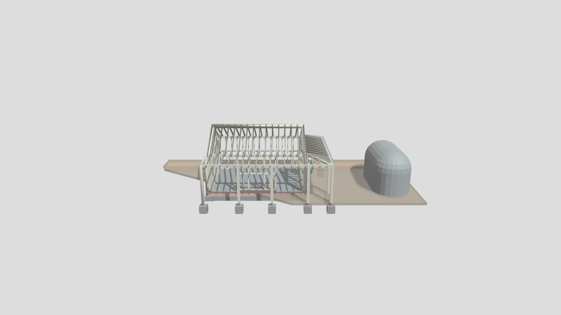 Axonometric with Sauna - 3D model by haminteriors [a93a6b6] - Sketchfab