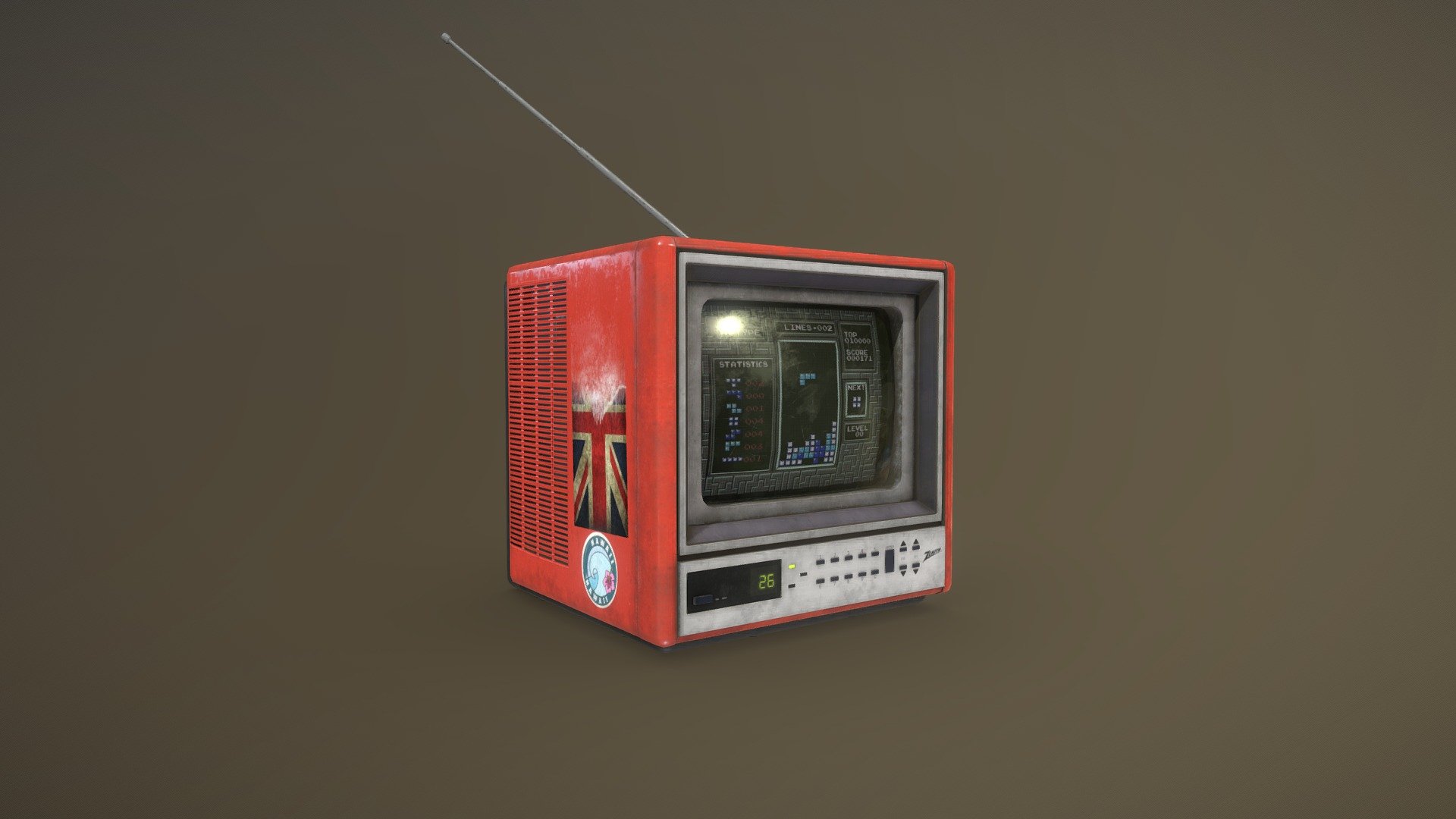 Zenith 9" Portable TV - 3D model by Cobernicus [a93bdc6] - Sketchfab