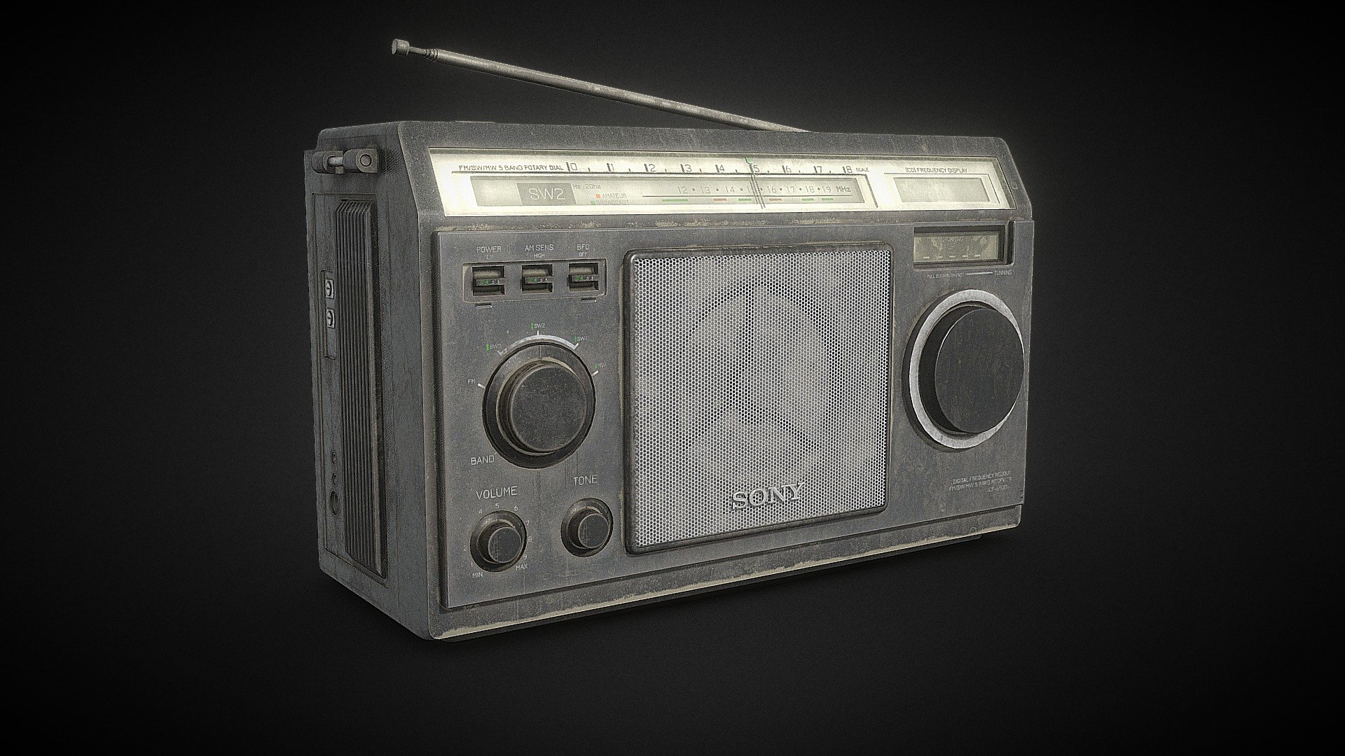 Sony ICF-6500W - Download Free 3D model by Kerem Kavalci (@Keremz) [a93c7e0] - Sketchfab