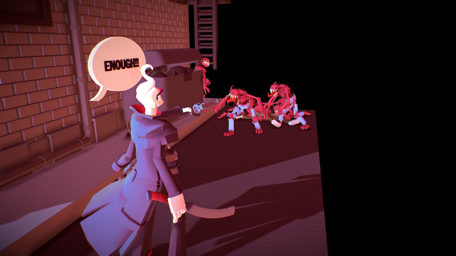 Vampire Hunter - Download Free 3D model by Captain LowPoly ...