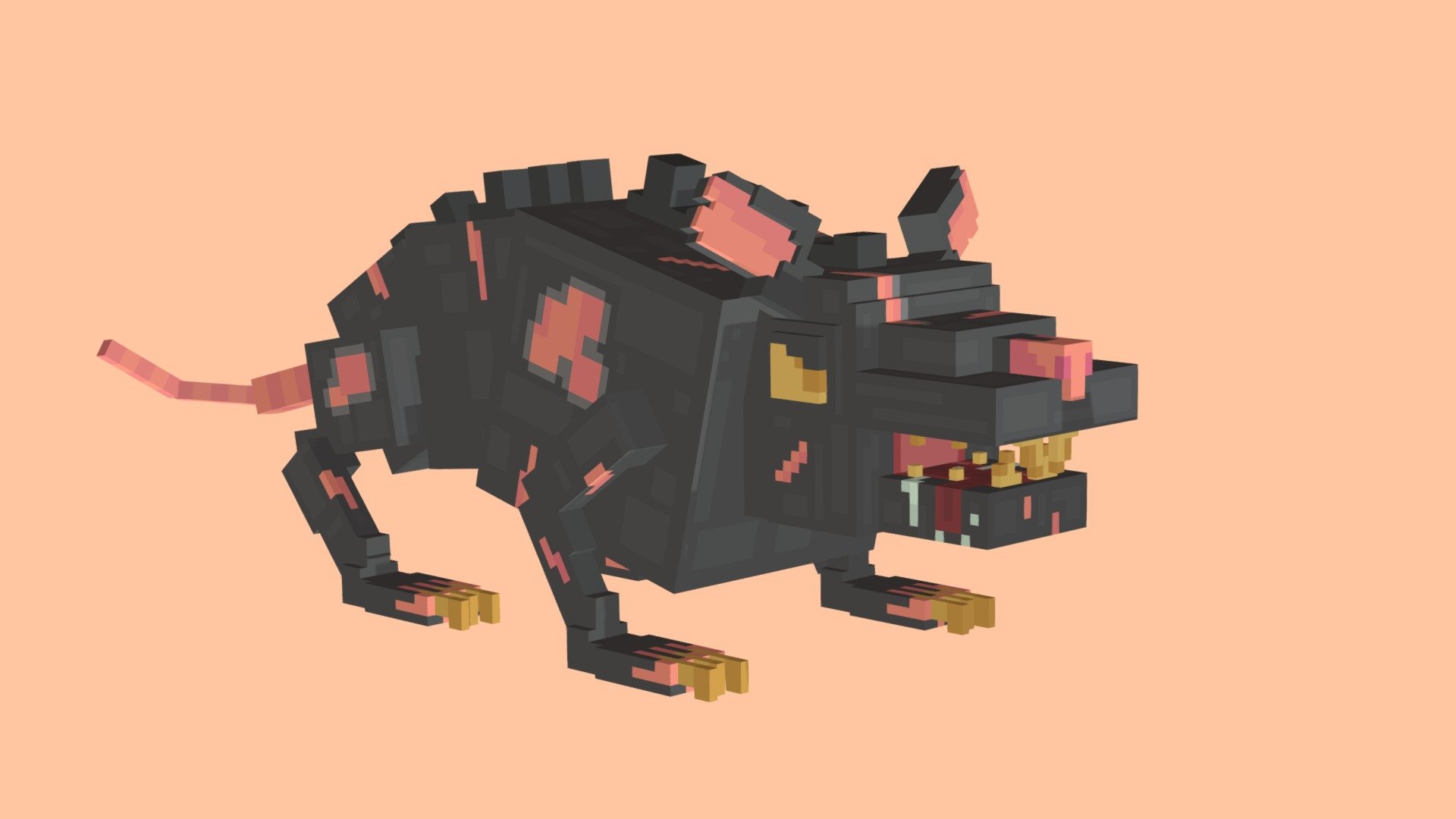 Giant Mutant Rat - 3D model by angelcarusi [a93d83a] - Sketchfab