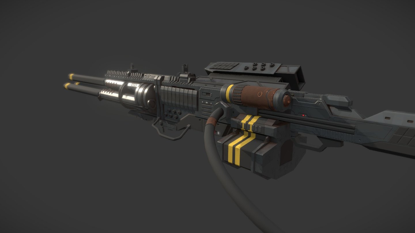Cinematic Gun / Endless Space 2 - 3D model by hugo_barthouil [a93d93d ...