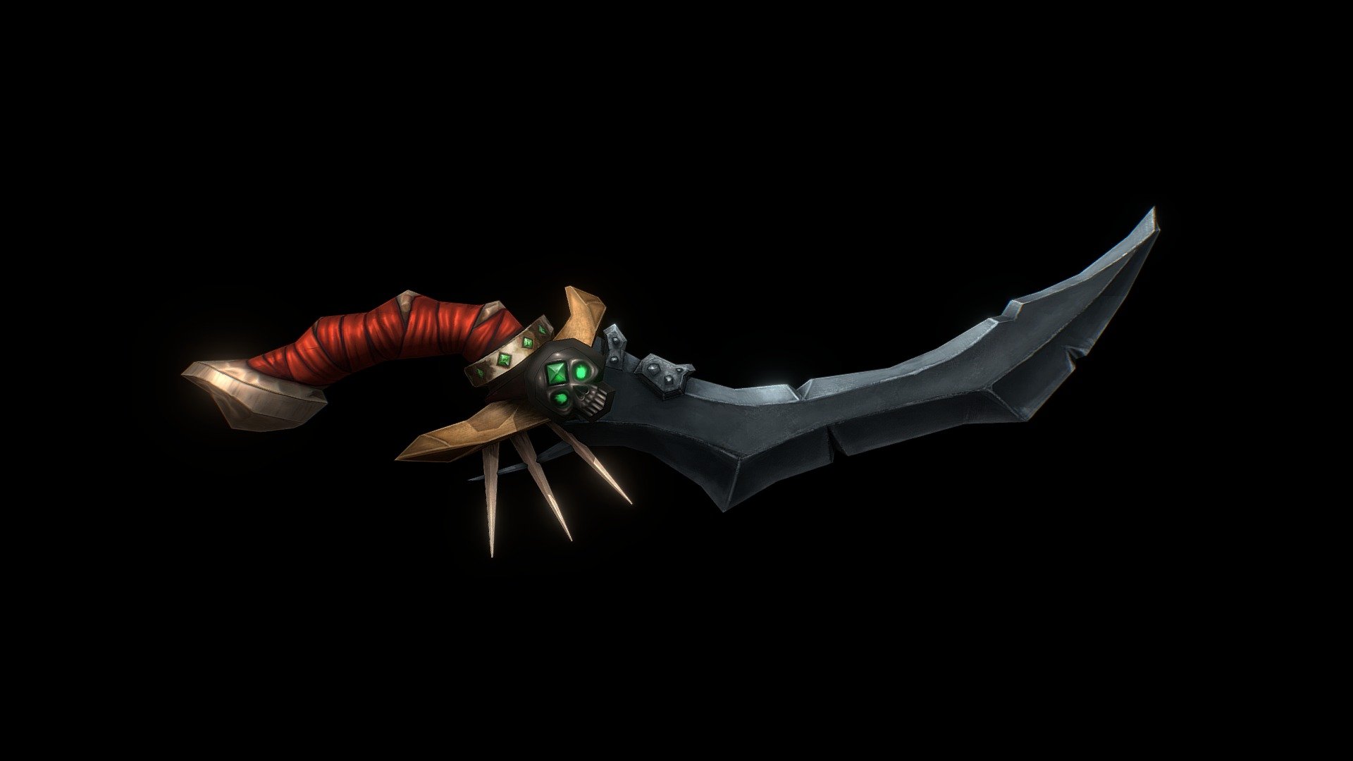 DAE Game Art – "World of Warcraft" style knife - Download Free 3D model ...