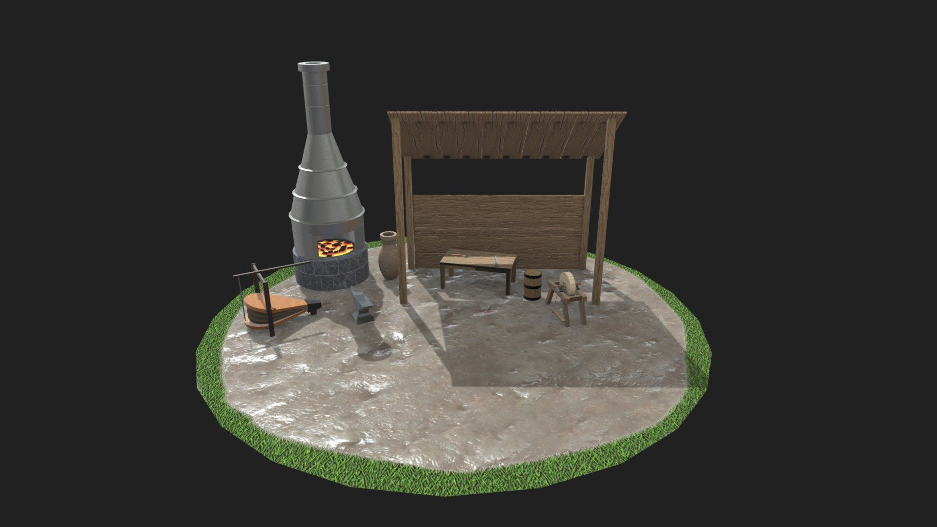 Blacksmith Forge - 3D model by AlexanderWilliams [a93ff6f] - Sketchfab