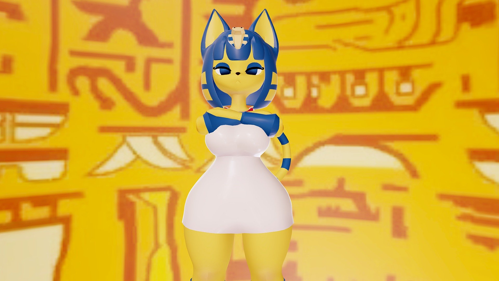 Ankha zone pose - Download Free 3D model by Meme bonfie ...