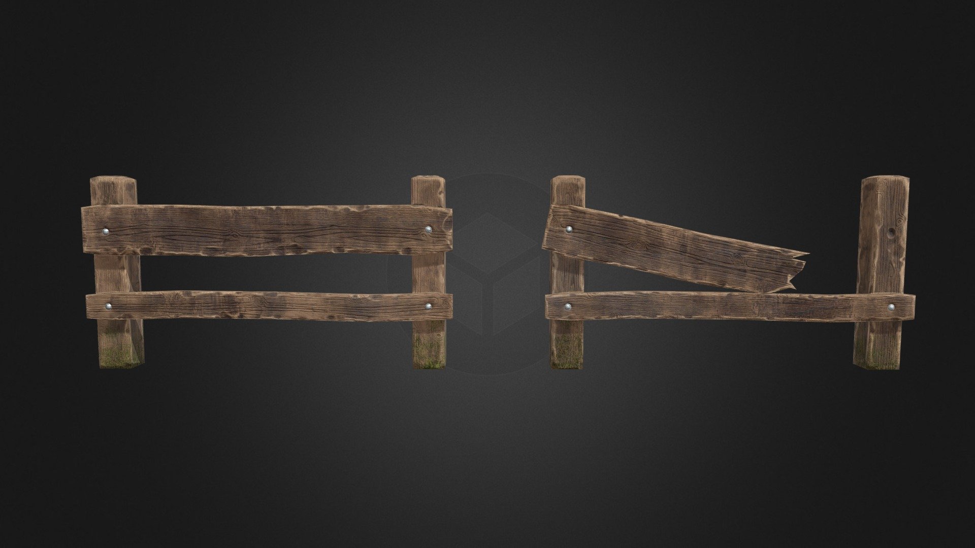 GAME READY ASSET - Fence - 3D model by SaiiArt [a940dad] - Sketchfab