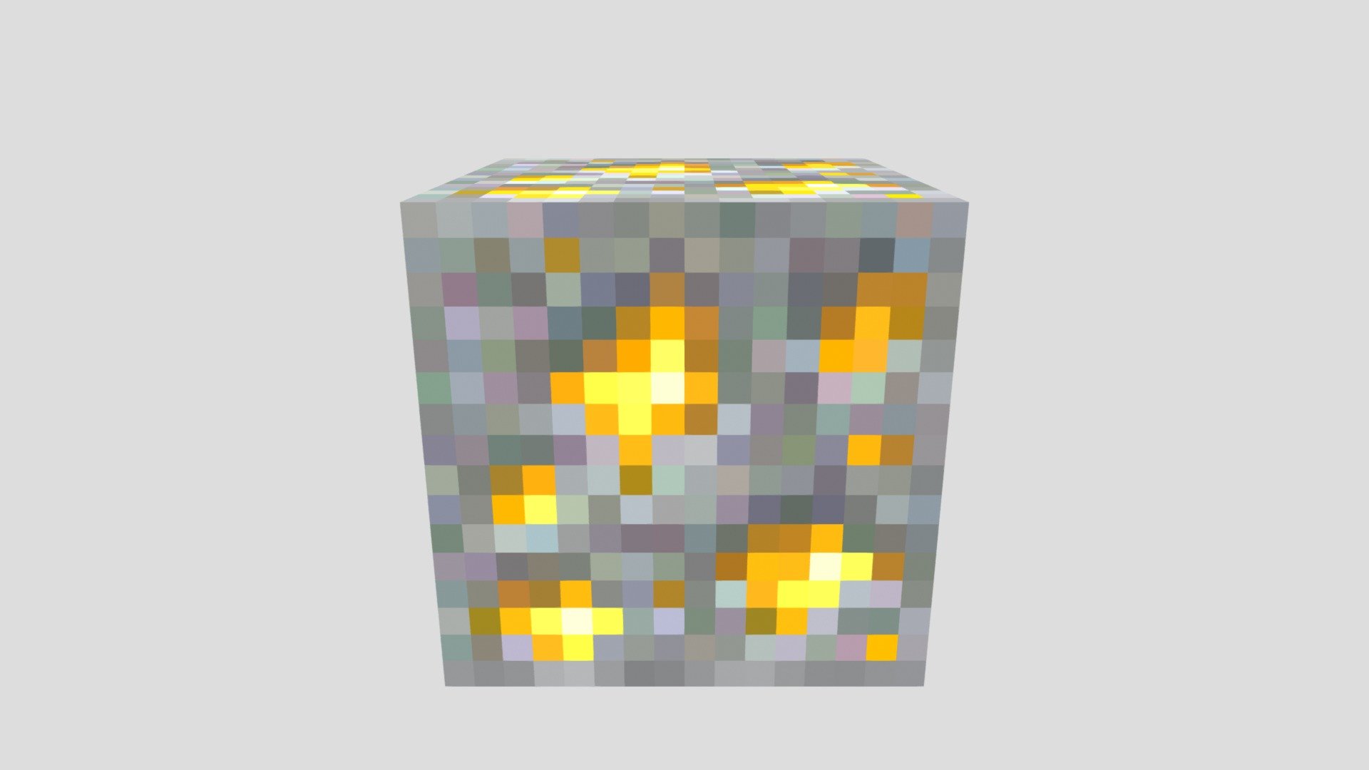 Minecraft Gold Ore - Download Free 3D model by Coller (@TheCollerroller ...