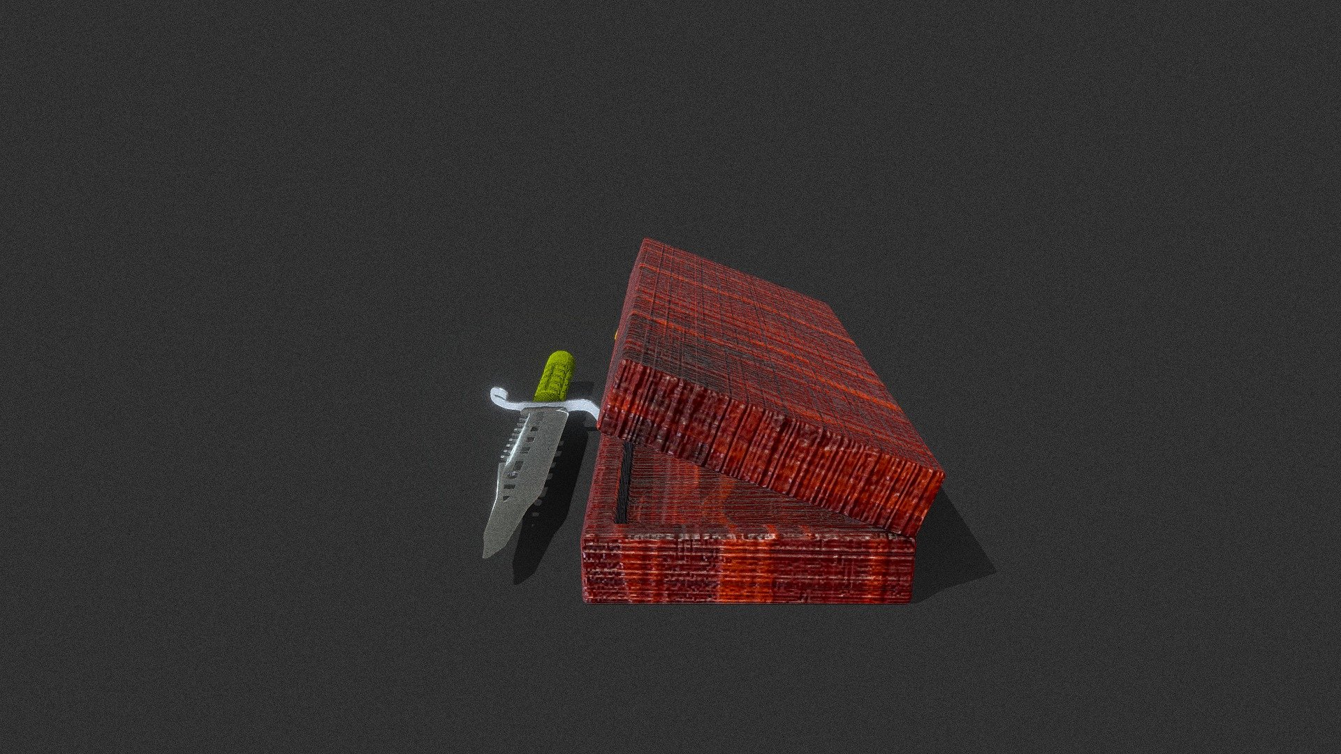 Kinfe & Knife Box (Final Presentation) - 3D model by JahshanA [a945255 ...