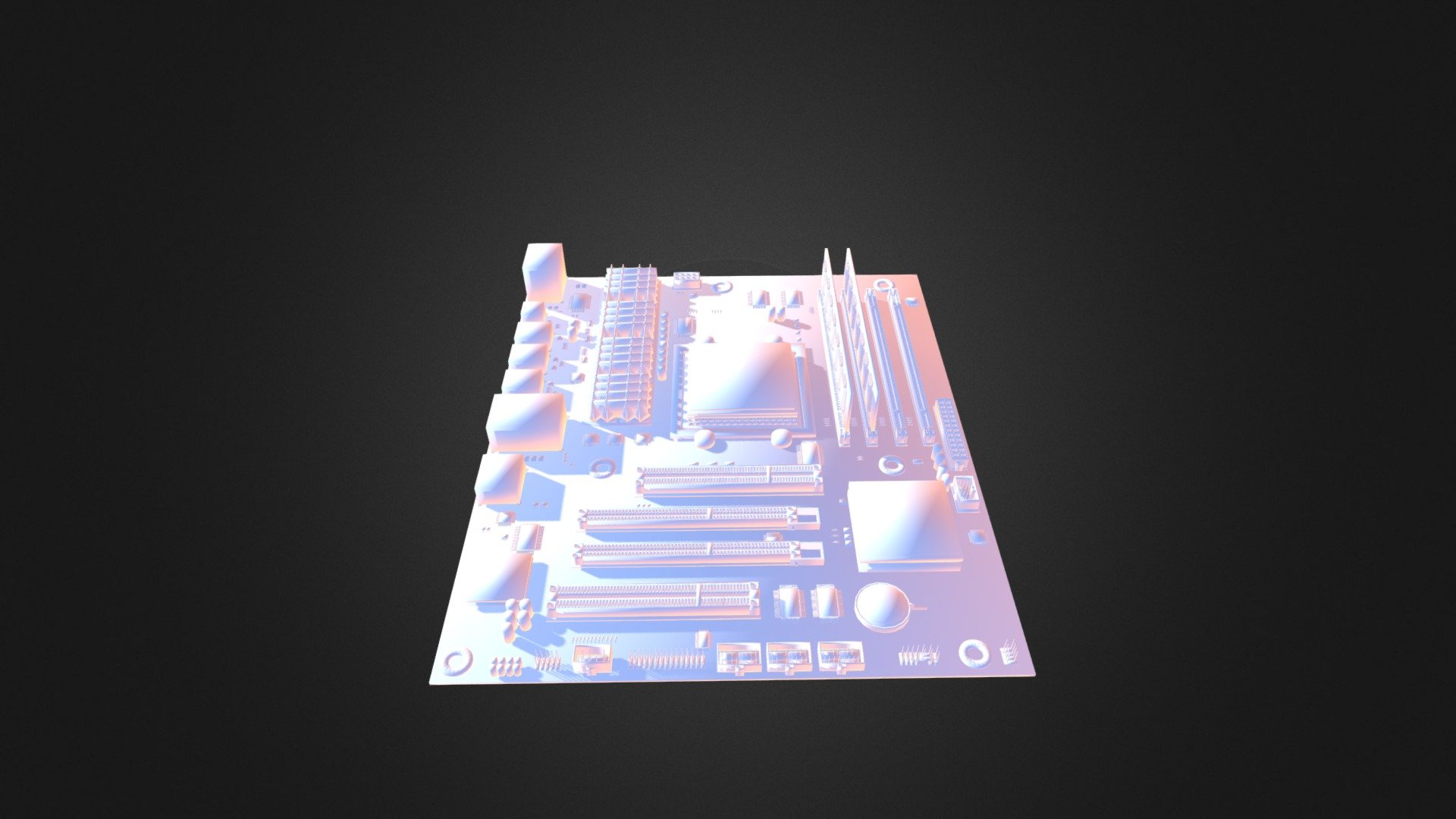 Motherboard - 3D model by msizz88 [a947ee3] - Sketchfab