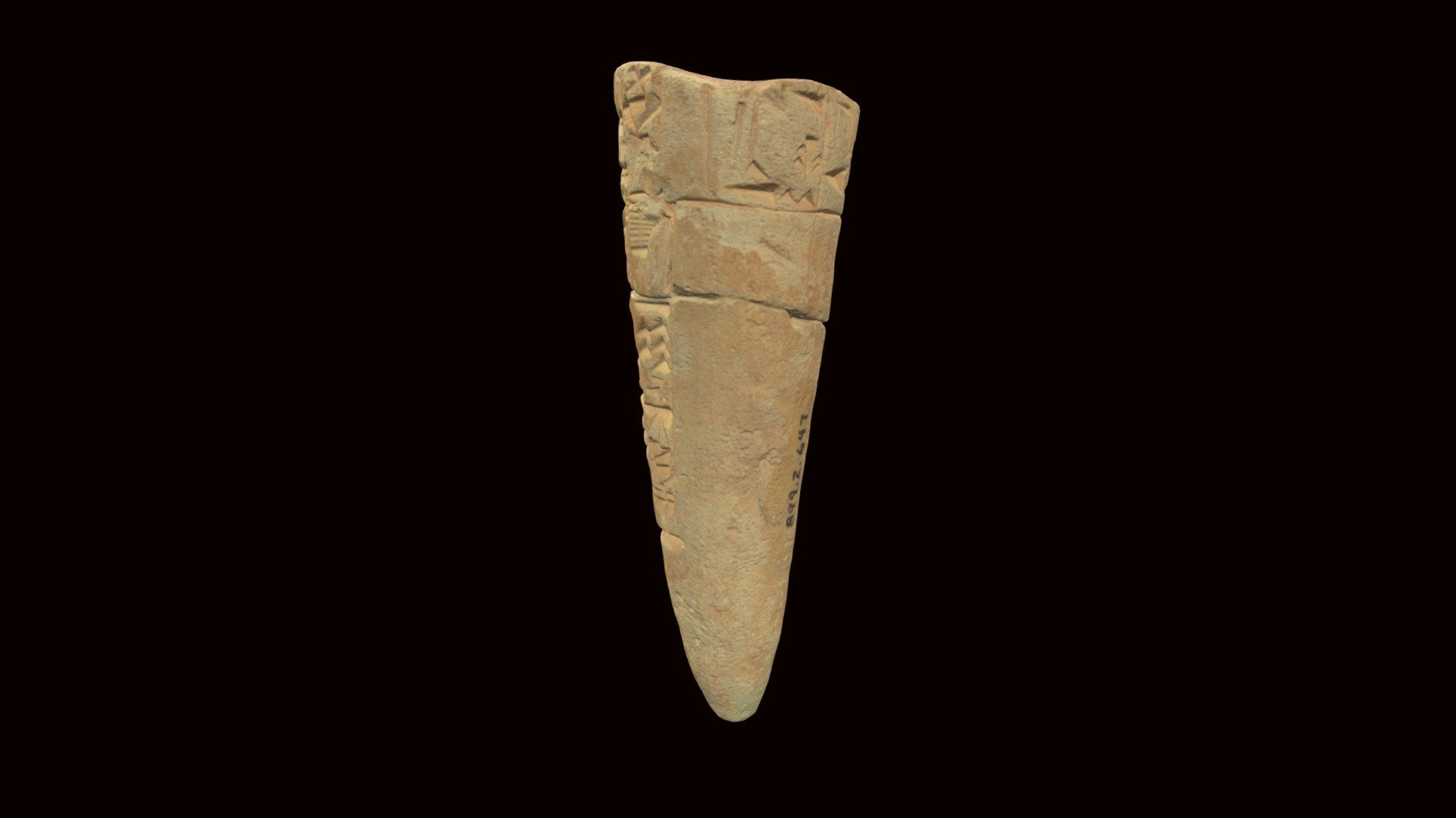 Cone HMANE1899.2.647 - 3D model by Harvard Museum of the Ancient Near ...