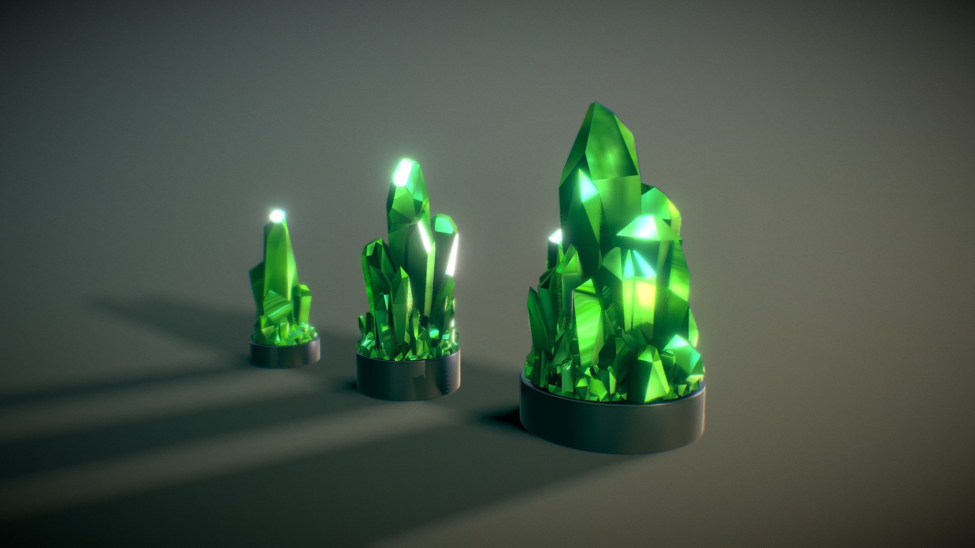Crystals - Download Free 3D model by GenEugene [a94b73b] - Sketchfab