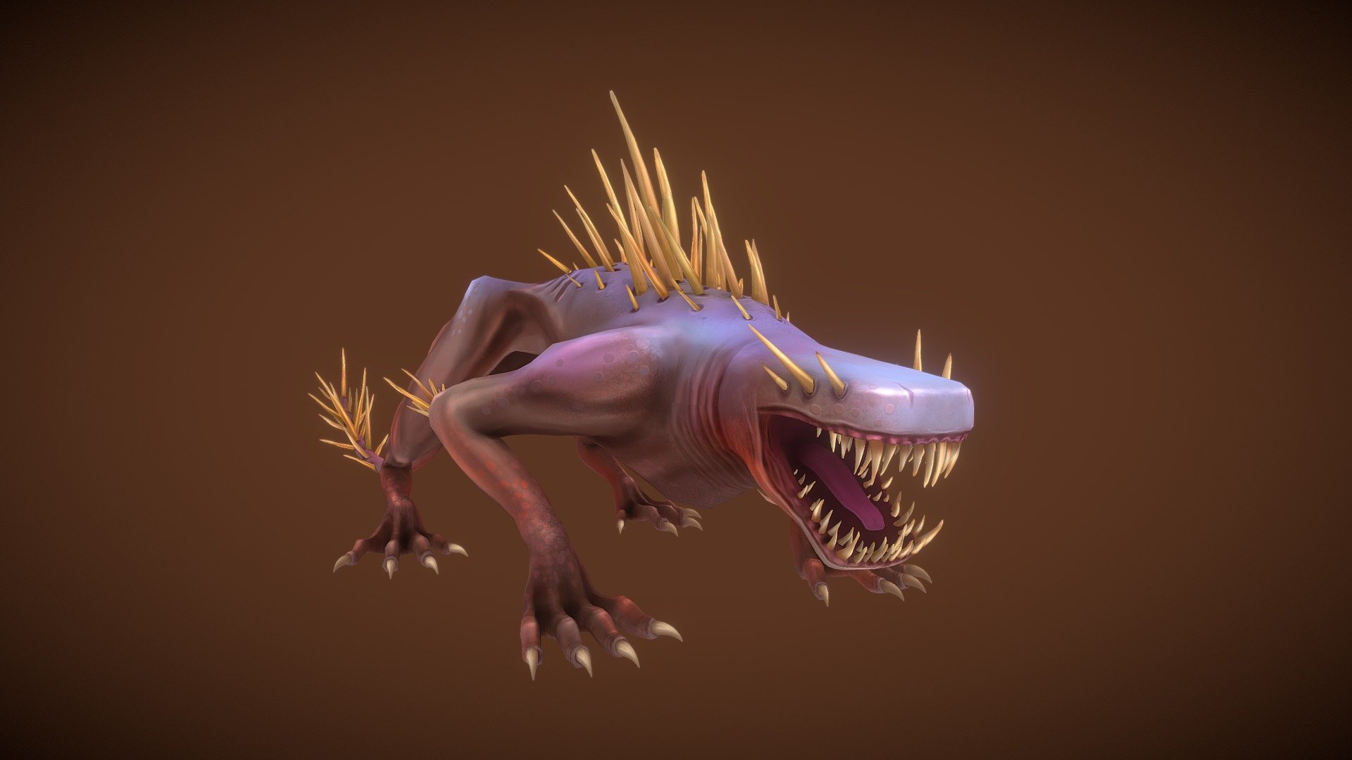 Stylized Great Monster Lizard - 3D model by N-hance Studio (@Malice6731 ...
