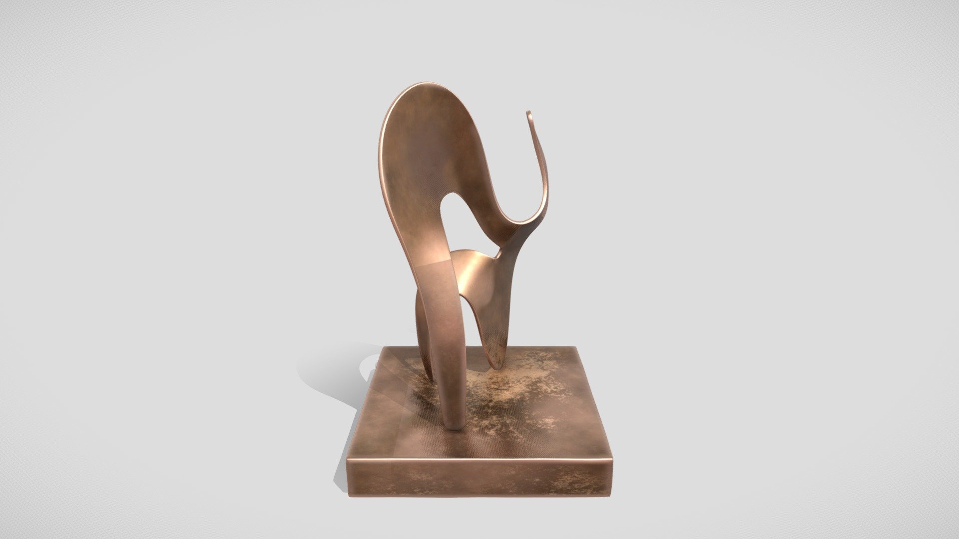 Abstract Bronze Art Sculpture 04 - 3D model by gogoskilla [a9508b0 ...