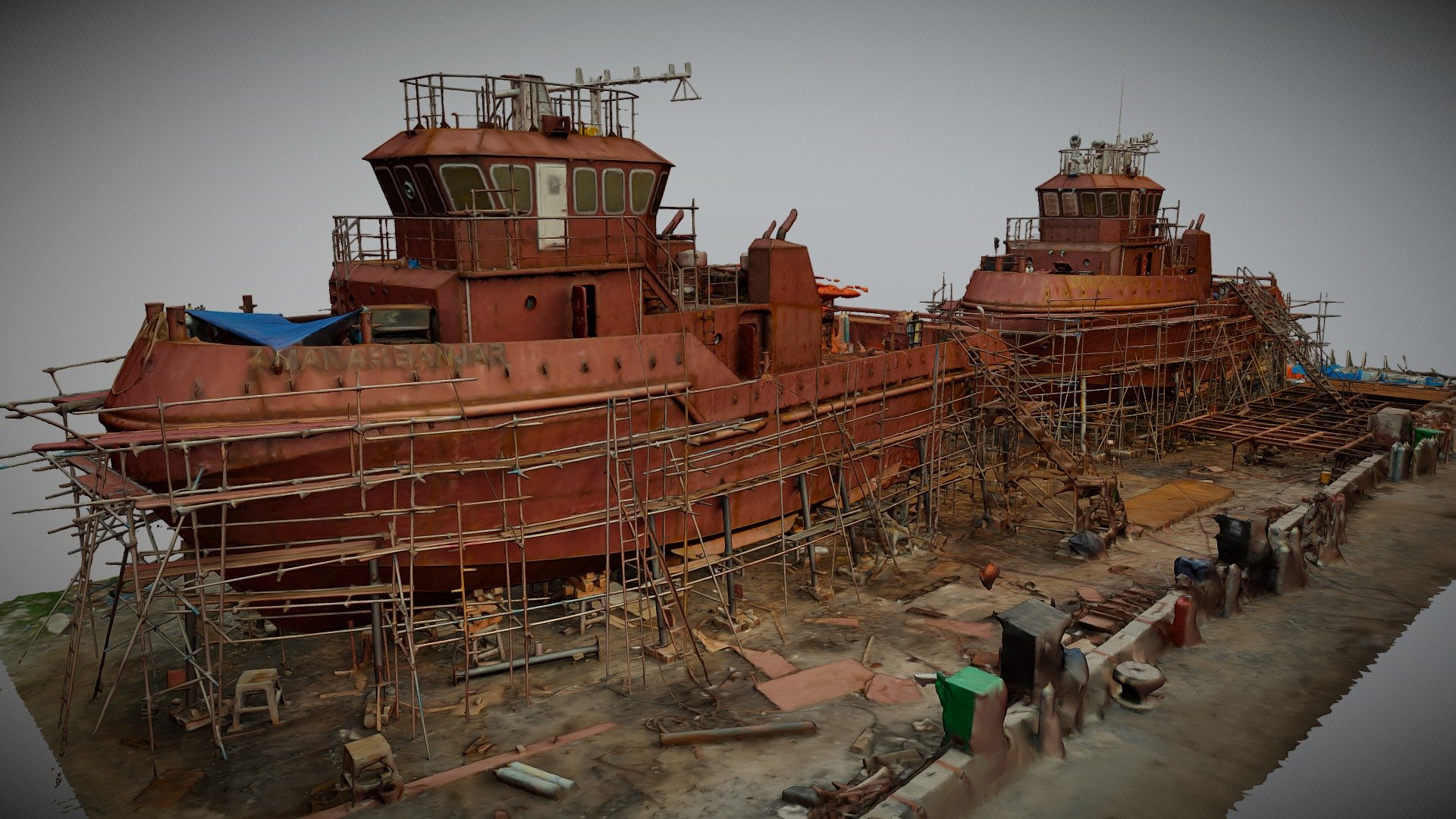 Cumawis Tugboat Construction November 2023 - 3D model by Samudera ...