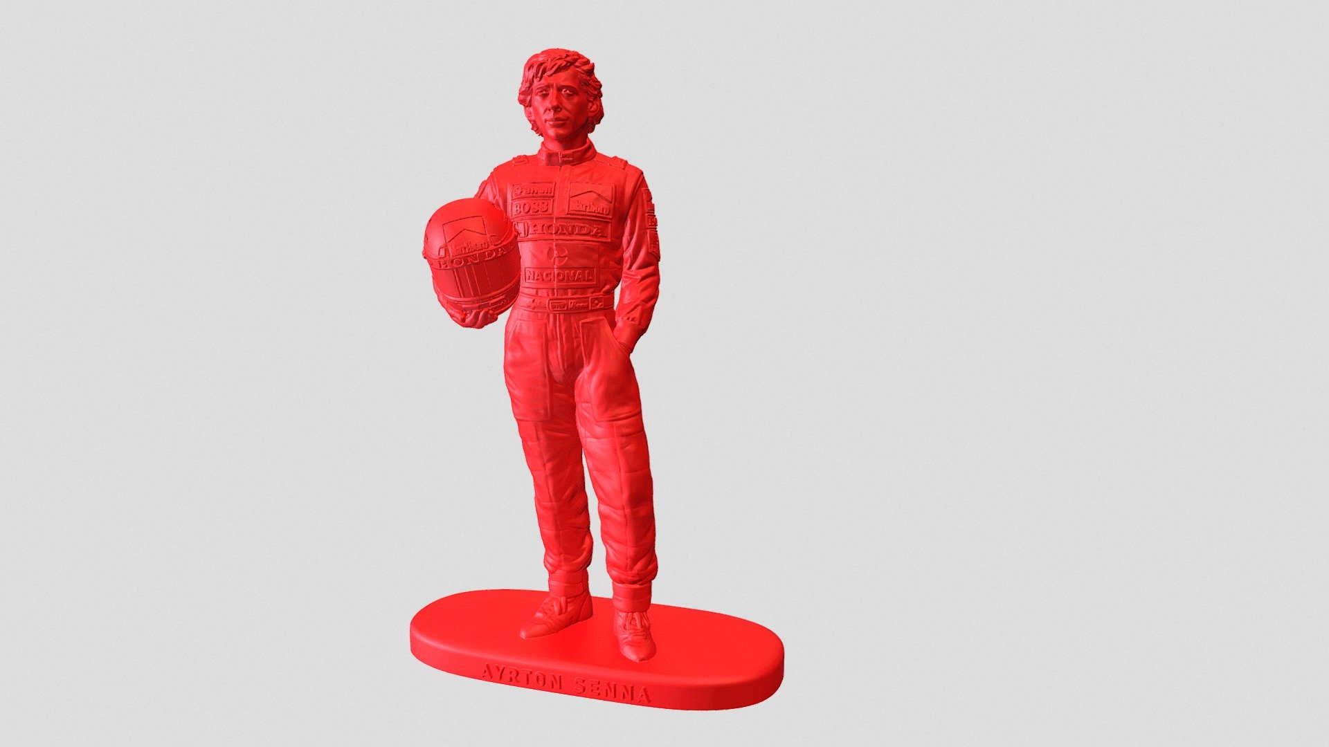 #047 Ayrton Senna - Download Free 3D model by 3DCraft (@insta3dcraft ...