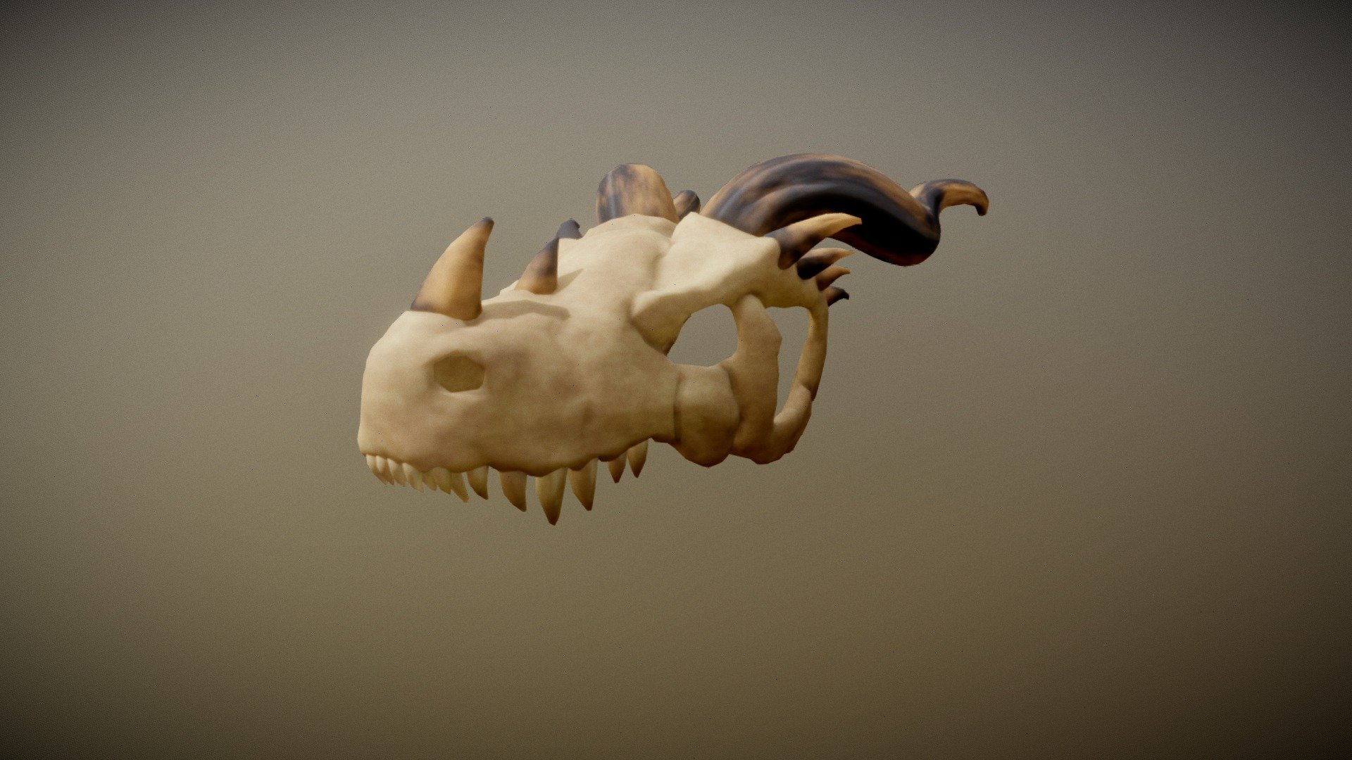 [WIP] Dragon Skull - 3D model by Renne Sampaio (@rennsam_) [a955599 ...