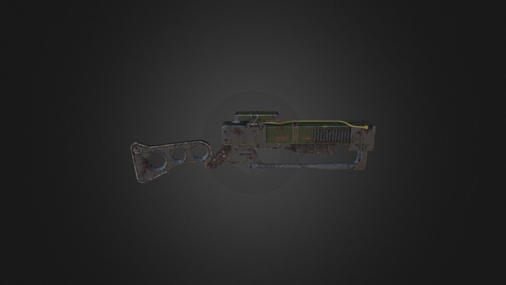 Fallout AER 9 Laser Rifle - 3D model by Cschulz [a9559ae] - Sketchfab