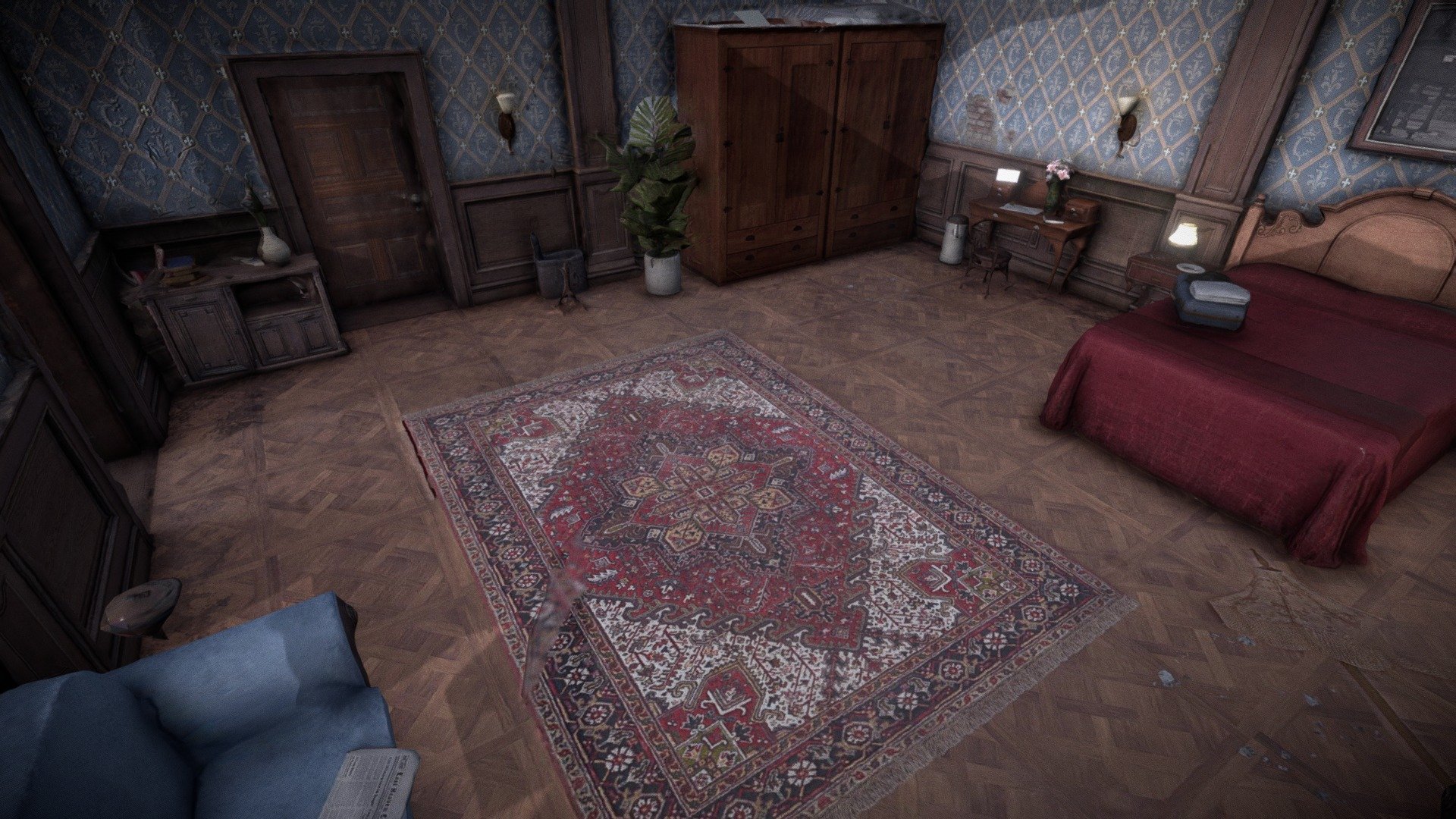 Vintage hotel room photoscan - Download Free 3D model by RobenSikk ...