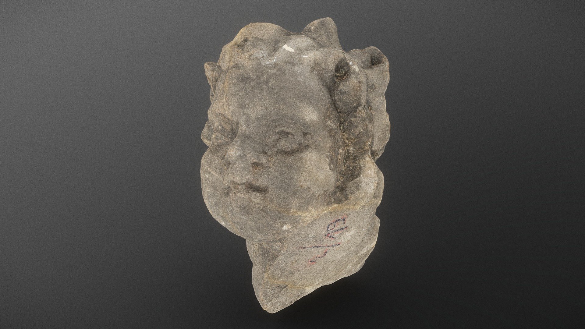 Angel cupid head - 3D model by Zubrnice Open Air Museum (@MPZ1988 ...