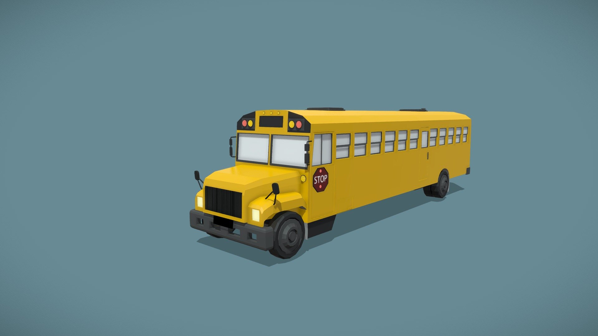 School Bus - Download Free 3D model by Macaroni (@Macaroniii) [a959ee8 ...