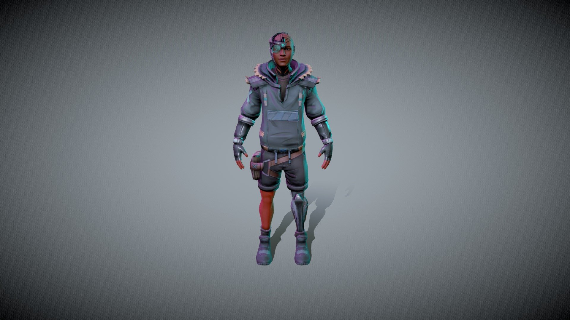 Full-body Cyberpunk Male - Download Free 3D model by Ready Player Me ...