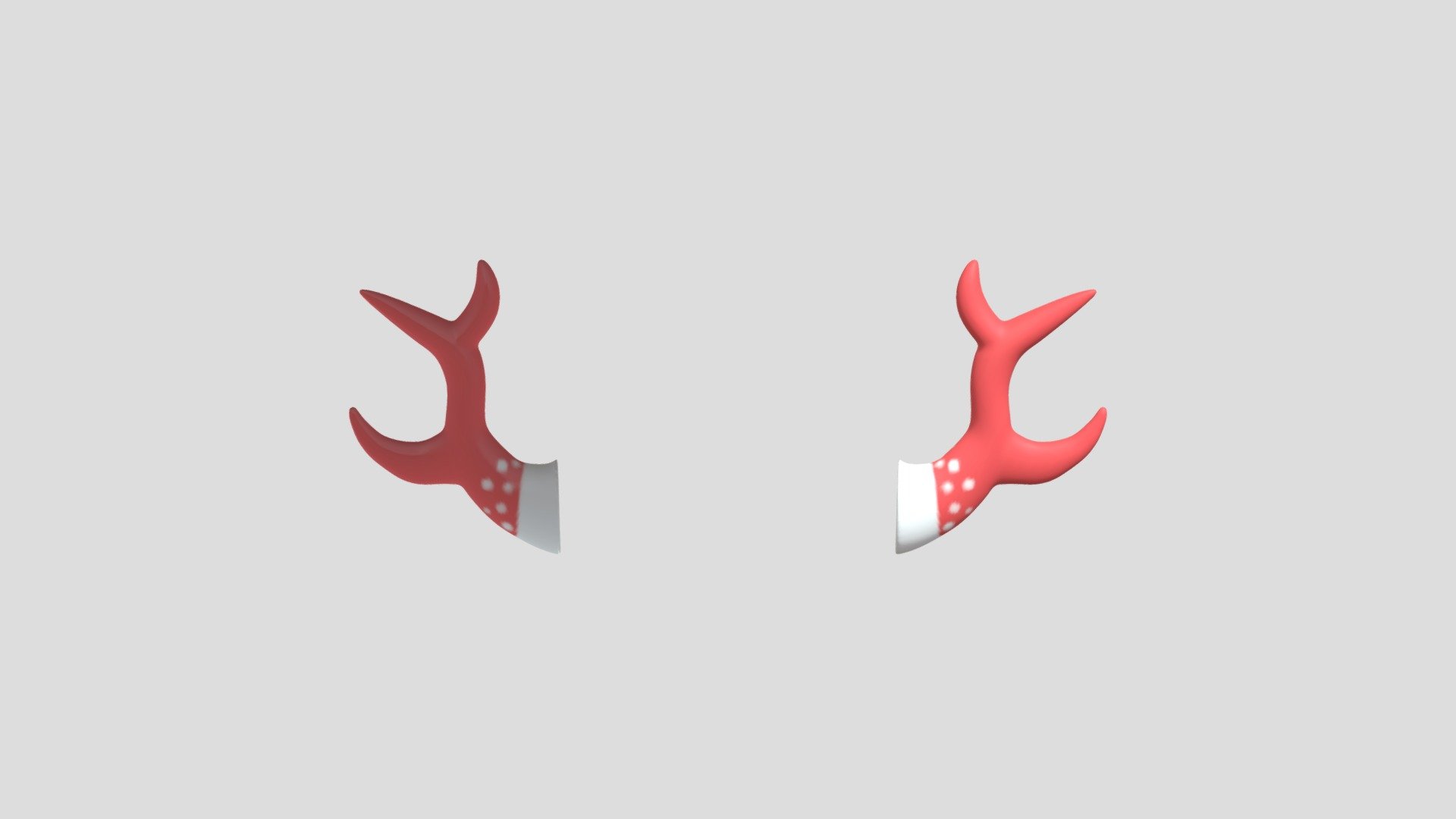 Pink antler christmas accessory - Download Free 3D model by Sculptean [a95b872] - Sketchfab