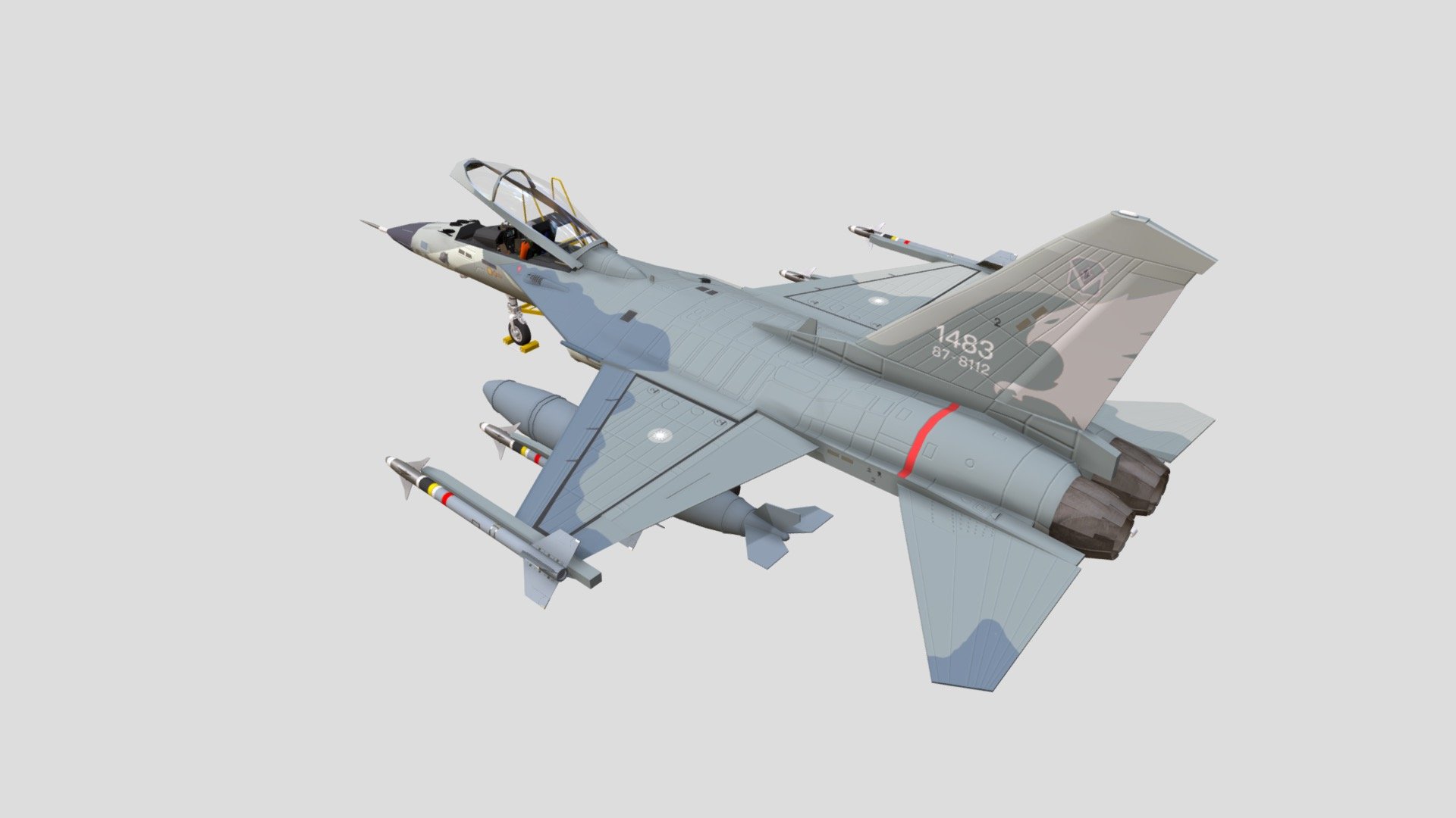 AIDC F-CK-1 Ching-kuo - 3D model by Basic Hsu (@Hsu.Pei.Ge) [a95d908 ...