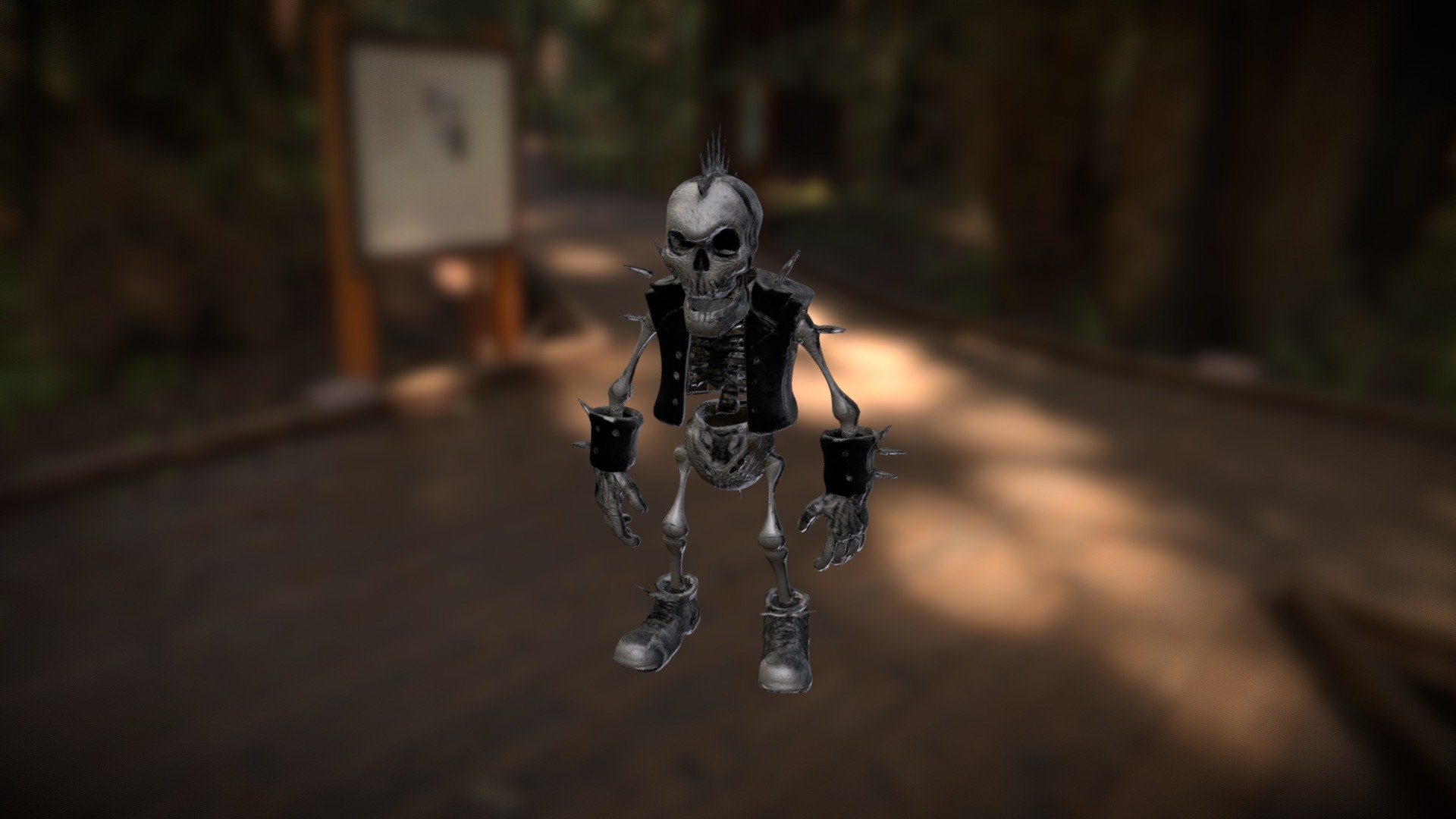 Enemy skeleton character for an action RPG - 3D model by Krymm1 ...