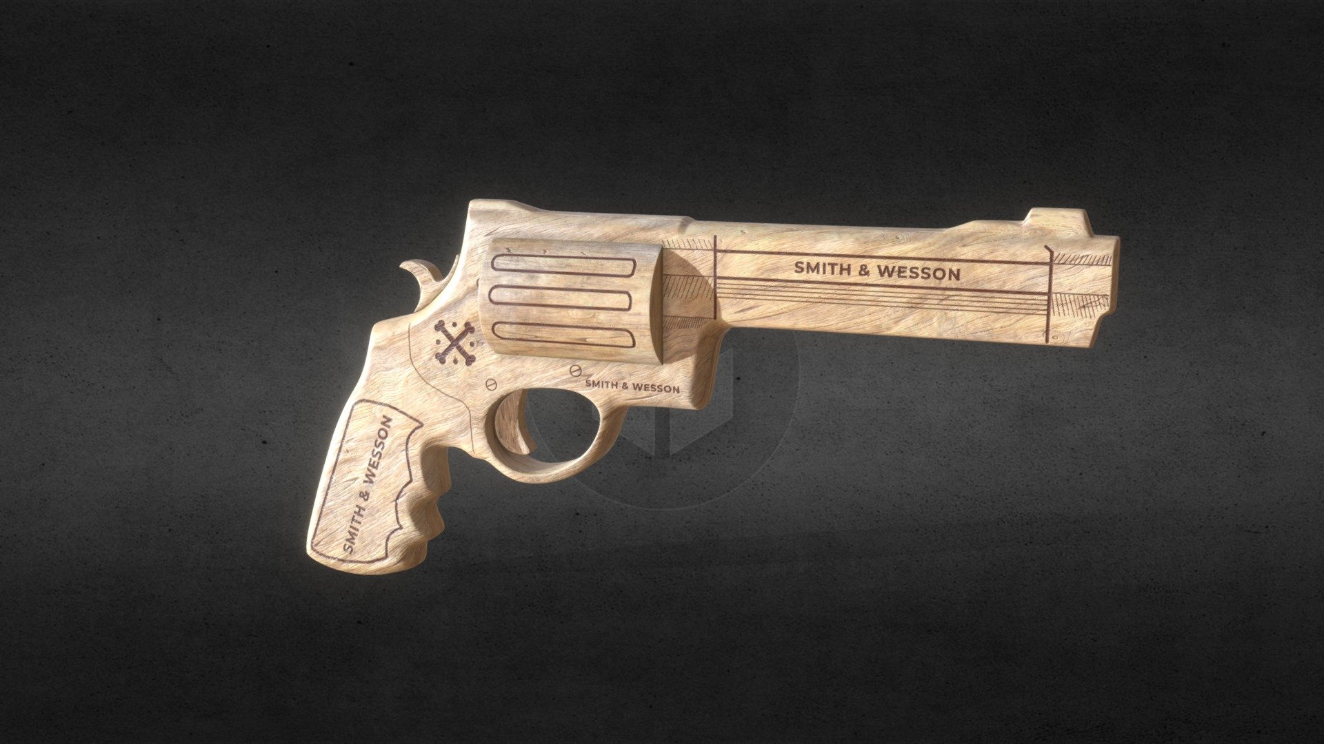 Wood gun - 3D model by Shunan1983 [a962948] - Sketchfab