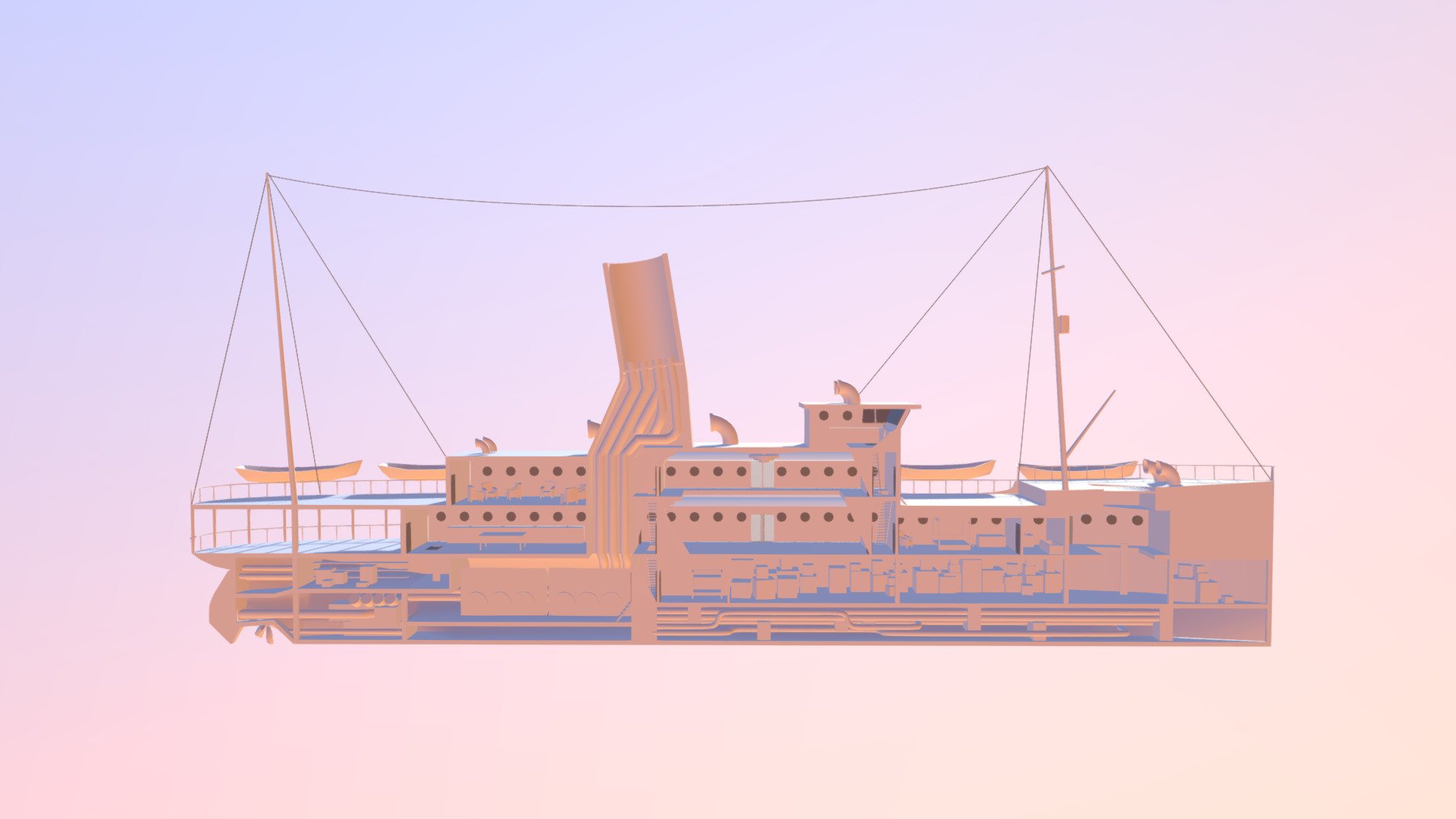 STEAMBOAT - 3D model by melonfries [a9657e0] - Sketchfab