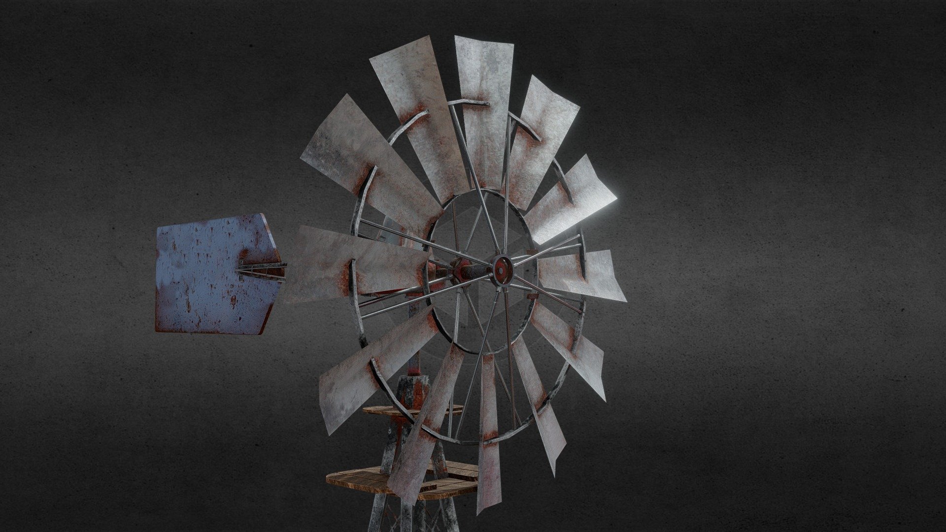 Rusty Windmill - Buy Royalty Free 3D model by Ruslan Abbasov (@3DLaba ...