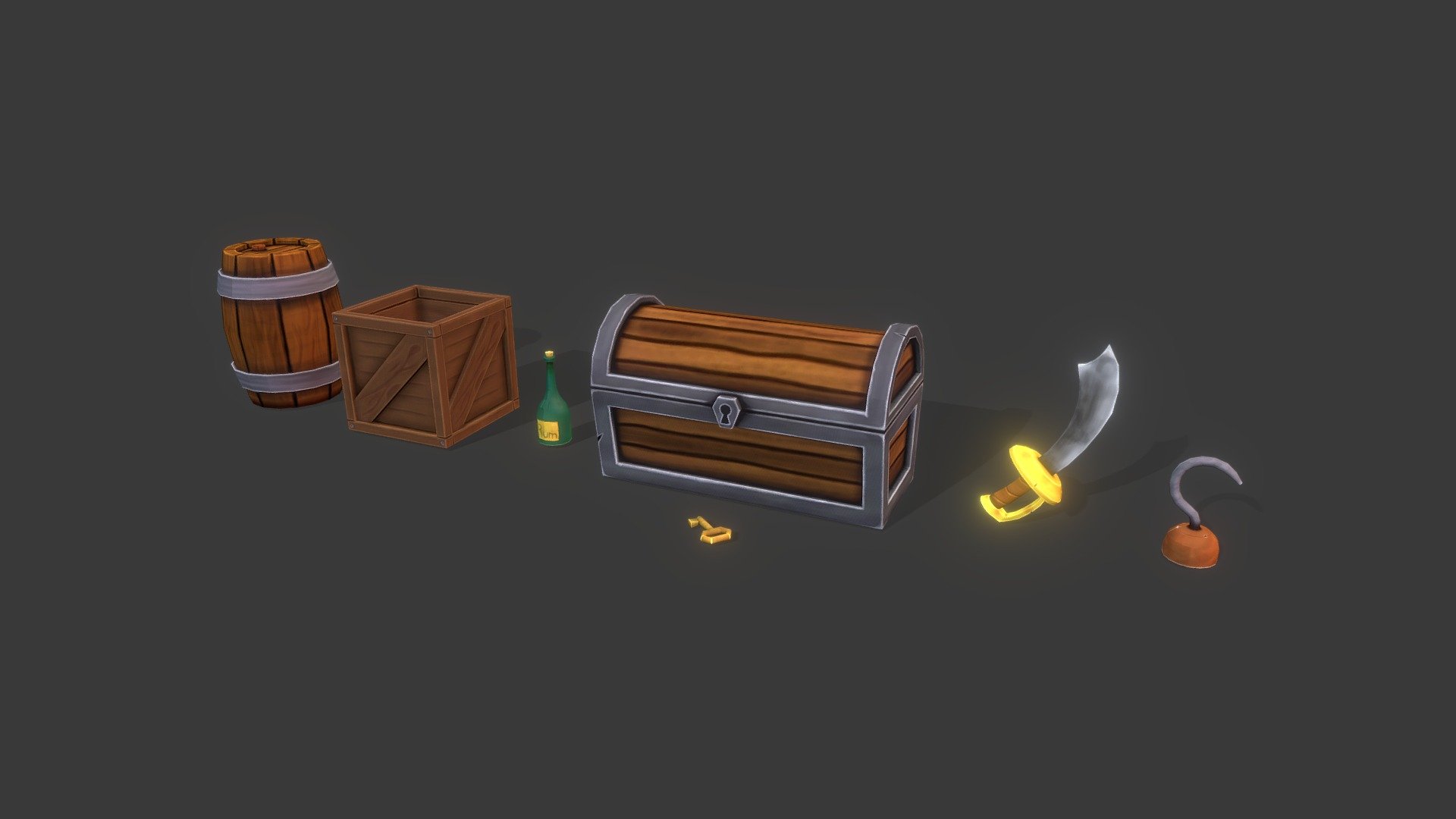 Pirate Asset Pack - Download Free 3D model by FSkala [a9661a5] - Sketchfab