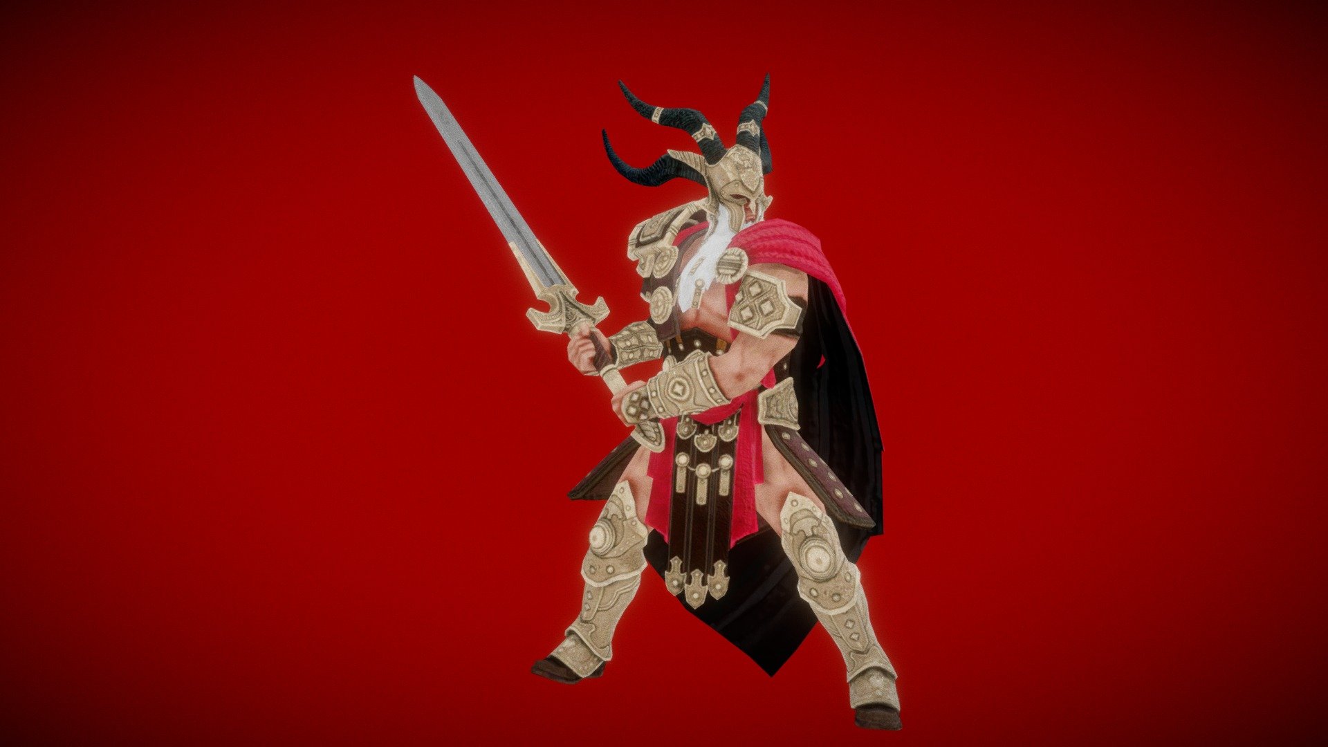 Barbarian knight - Buy Royalty Free 3D model by Luna Studio ...