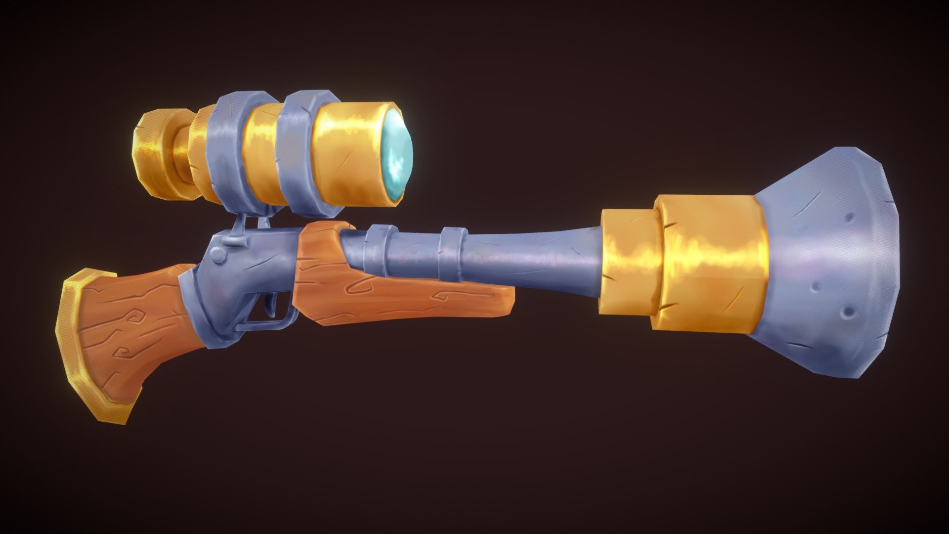 Stylized BlunderBuss - 3D model by mojoGameDev [a96b17d] - Sketchfab