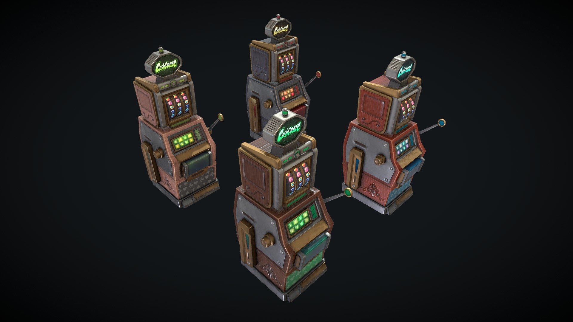 Slot Machine - Buy Royalty Free 3D model by kraffing Vault (@kraffing ...