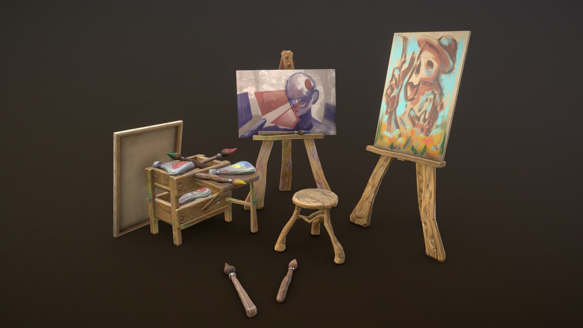 Project Titan - Painter's Tools Kit - Download Free 3D model by Marcus ...