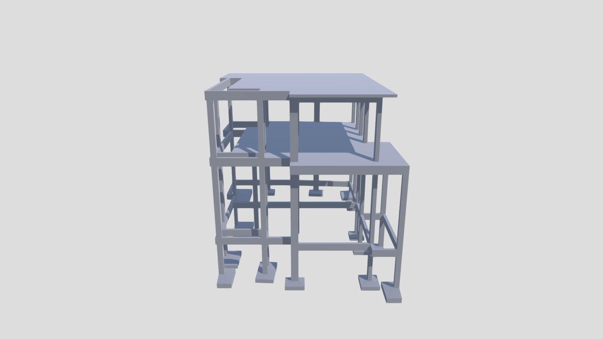 ESTRUTURA 3D - RESIDÊNCIA EDNA - 3D model by Eng. Luis Miguel - Start ...
