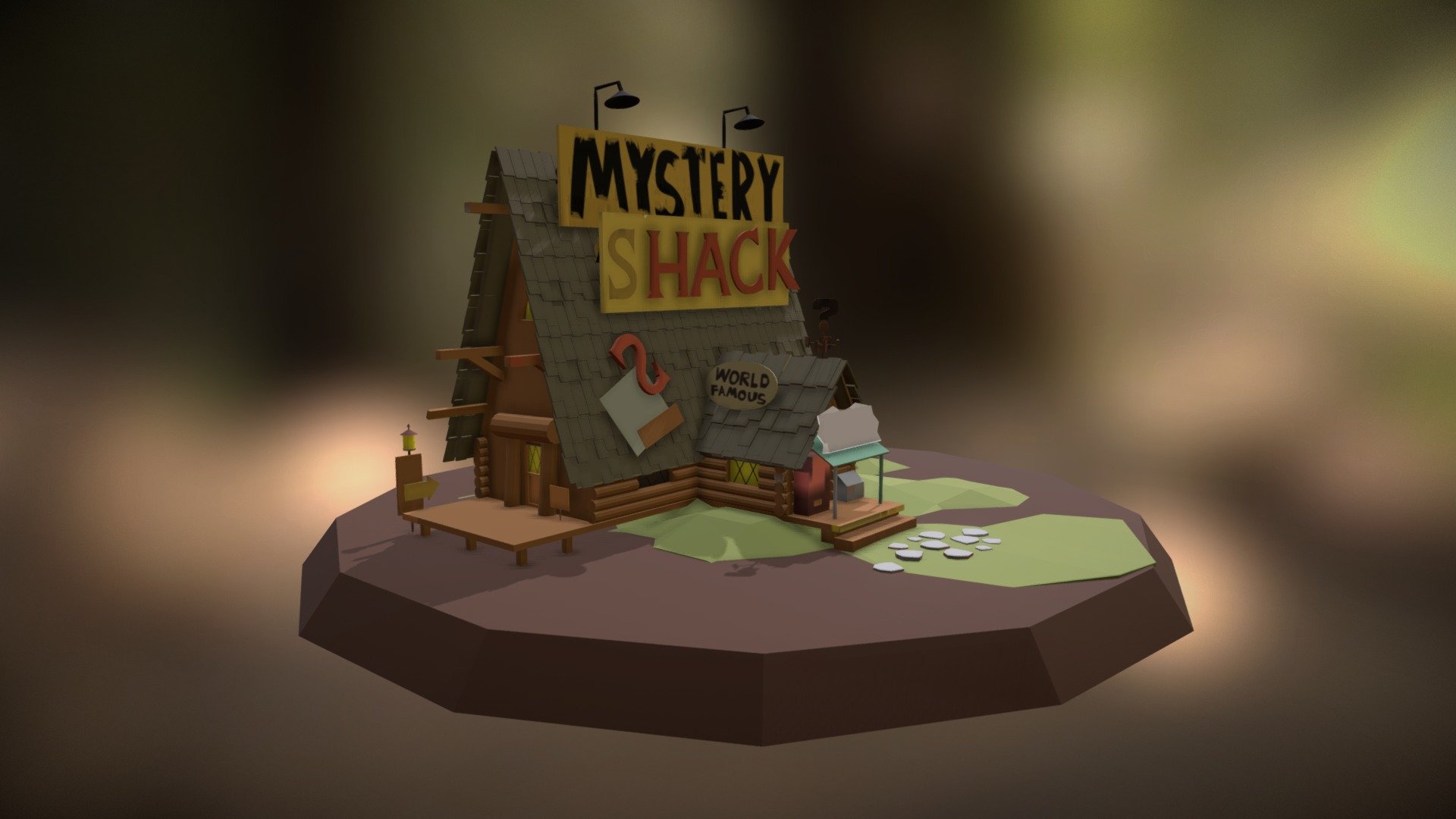Mystery Shack Low Poly - 3D model by timskap [a96cbc0] - Sketchfab