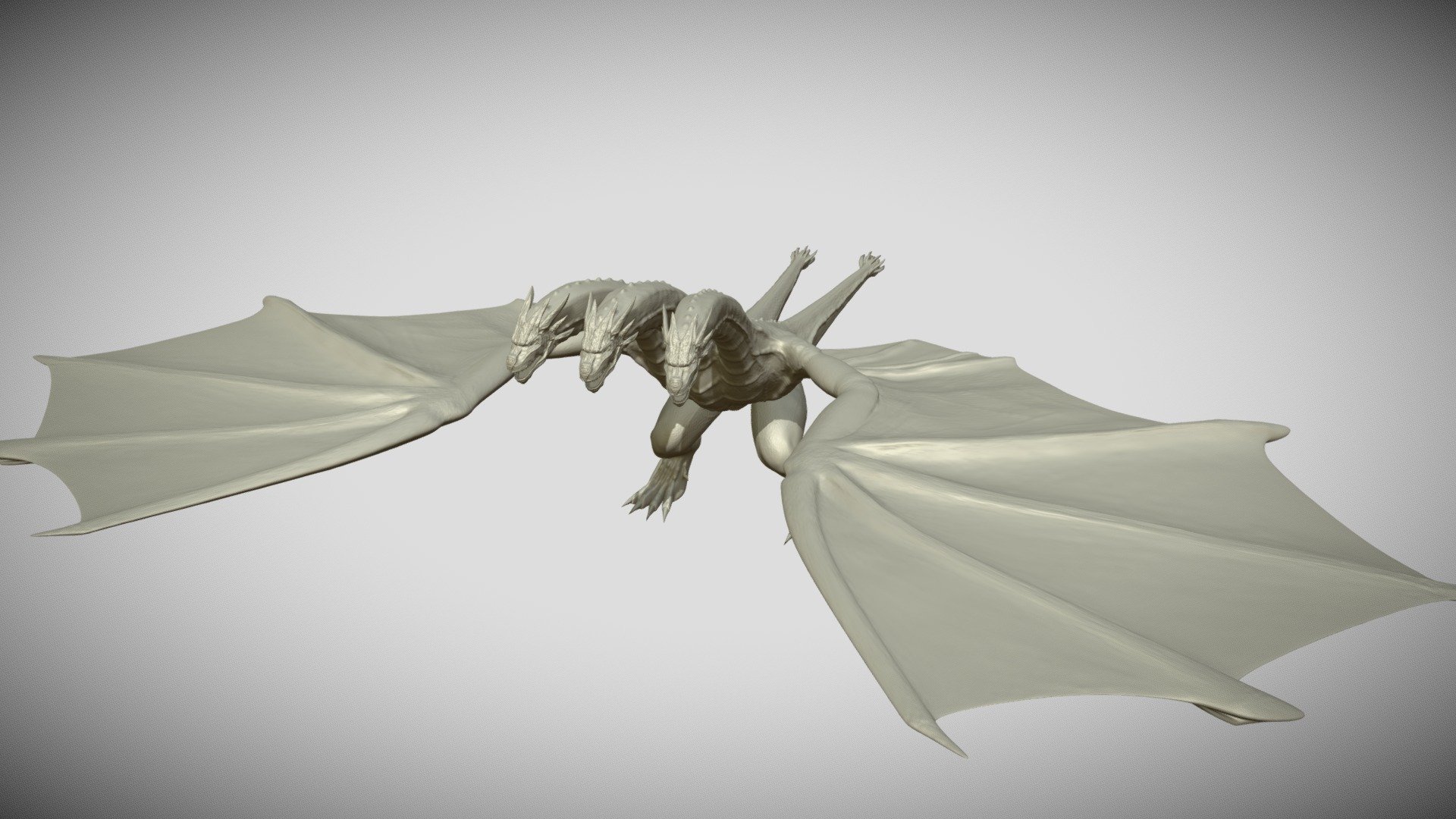 ghidorah - 3D model by Fredrick (@Frdrck) [a96dd23] - Sketchfab