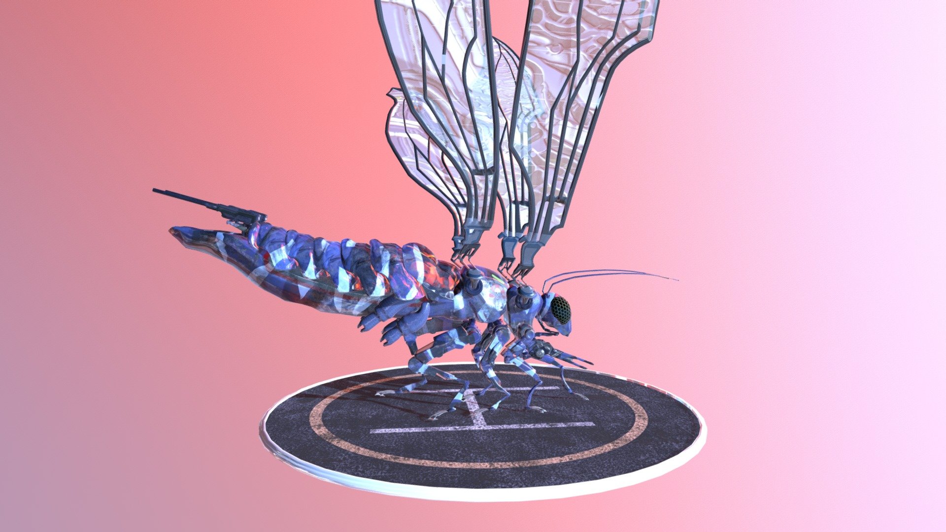 dragonfly_sf - 3D model by markzero [a96e730] - Sketchfab