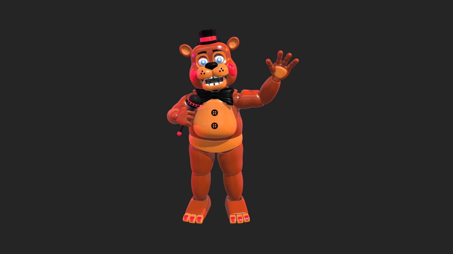 innacuratly stylized Toy freddy - Download Free 3D model by ...