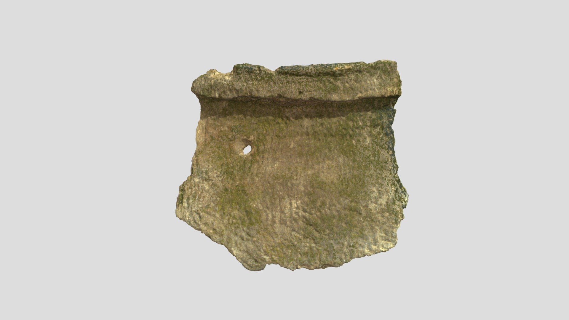 Limestone-tempered cordmarked rim (VCU_3D_4916) - 3D model by Virtual ...